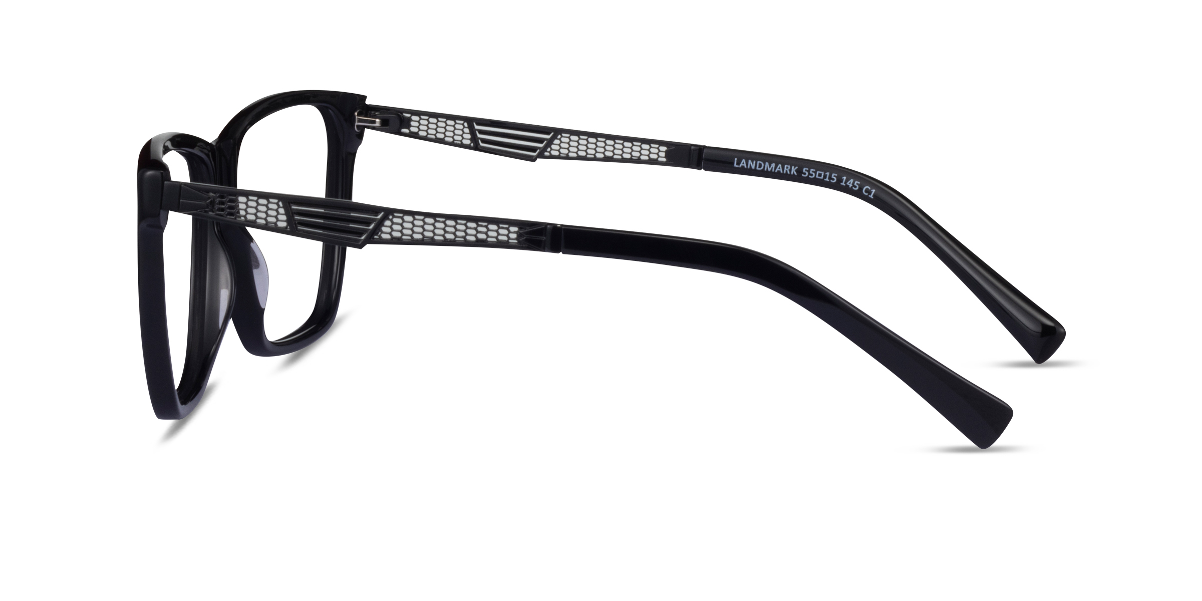 Landmark Square Black Full Rim Eyeglasses | Eyebuydirect Canada