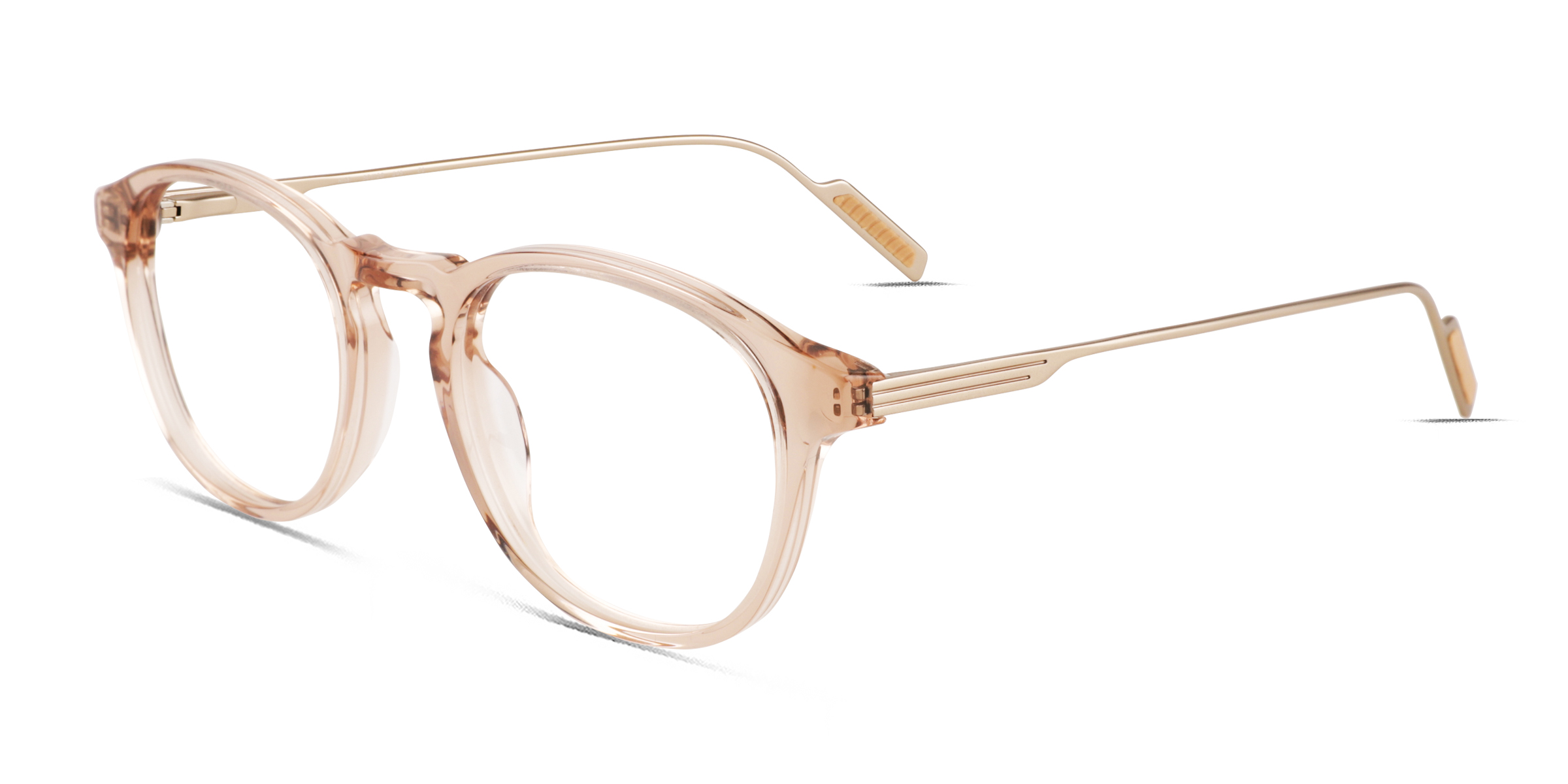 Rise Round Crystal Light Brown Full Rim Eyeglasses | Eyebuydirect
