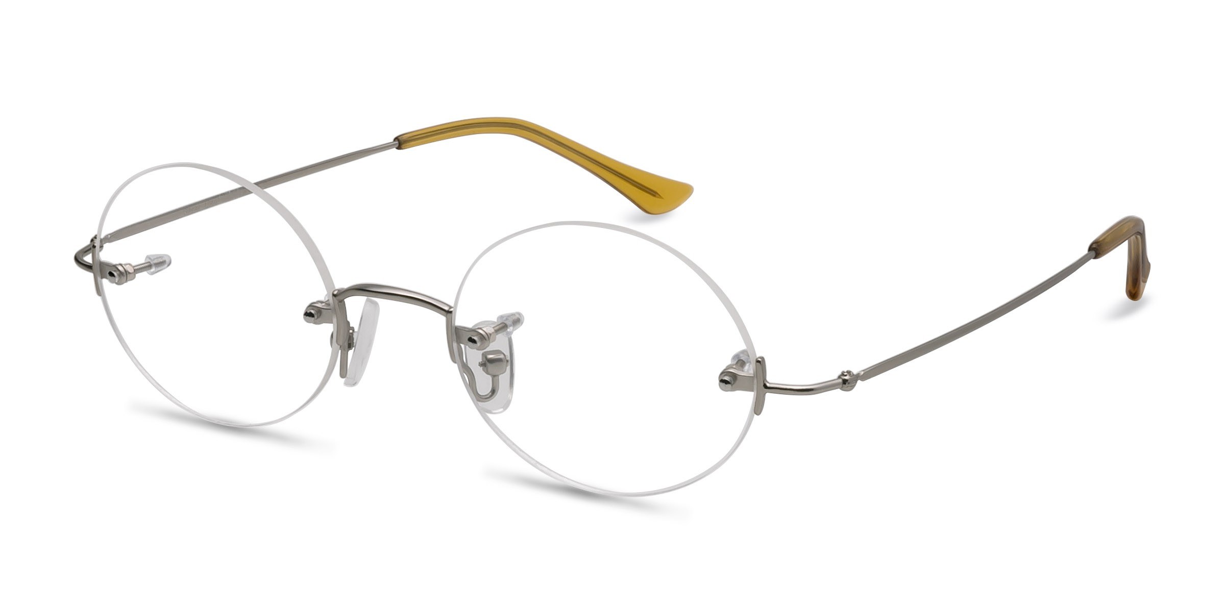 Silver Line Round Silver Rimless Eyeglasses | Eyebuydirect