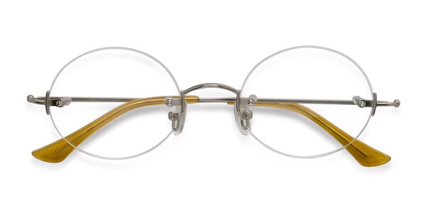 Silver Line Round Silver Rimless Eyeglasses | Eyebuydirect Canada