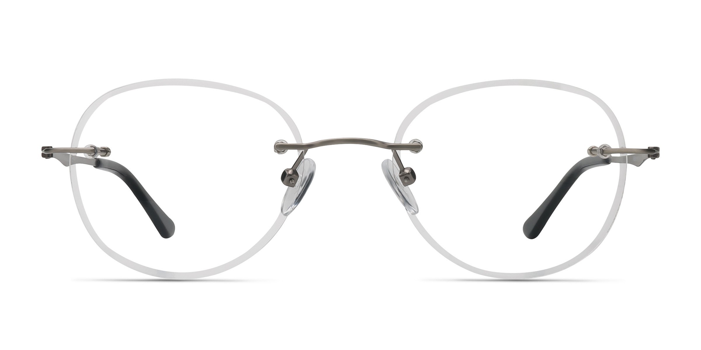 Fuse Round Silver Glasses for Women | Eyebuydirect