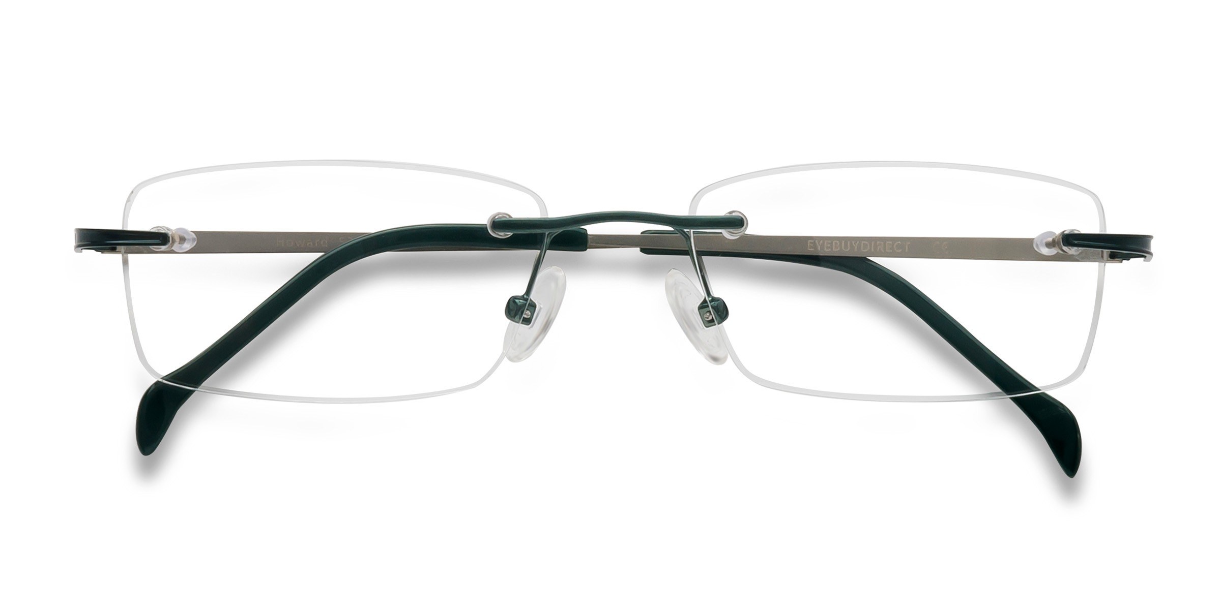Howard Rectangle Green Rimless Eyeglasses | Eyebuydirect Canada