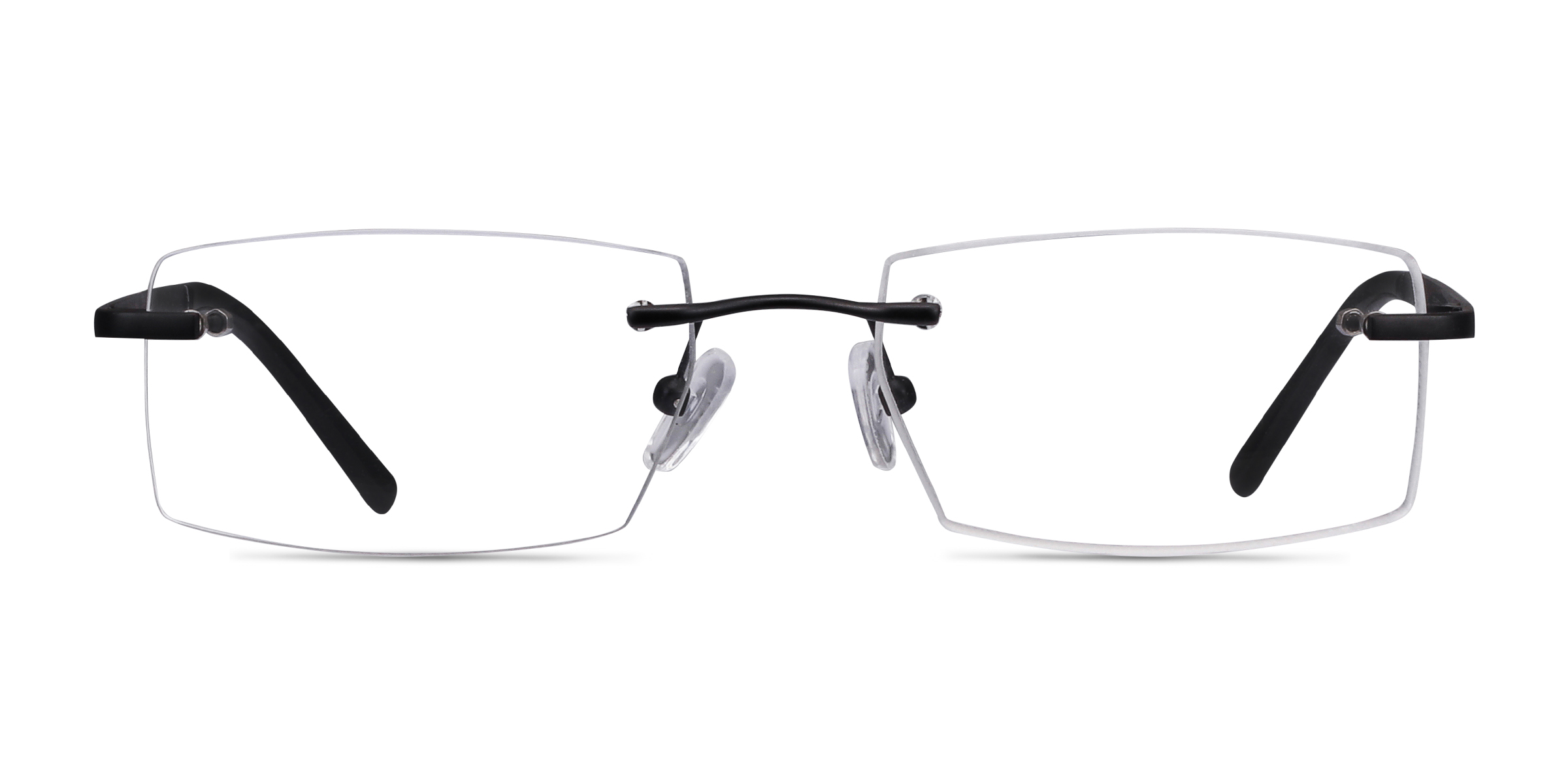 Collector Rectangle Black Rimless Eyeglasses | Eyebuydirect