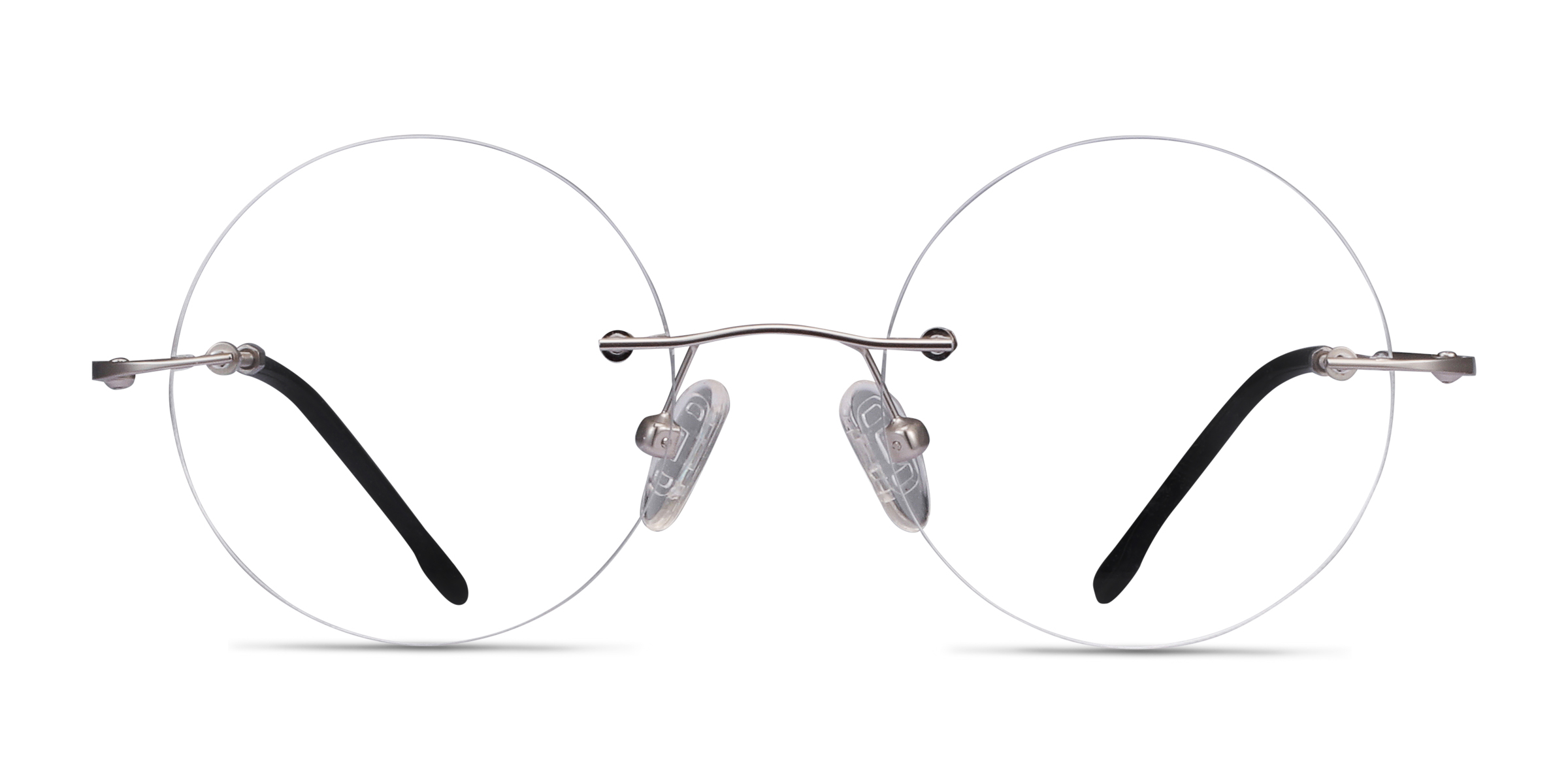 Altus Round Silver Rimless Eyeglasses | Eyebuydirect