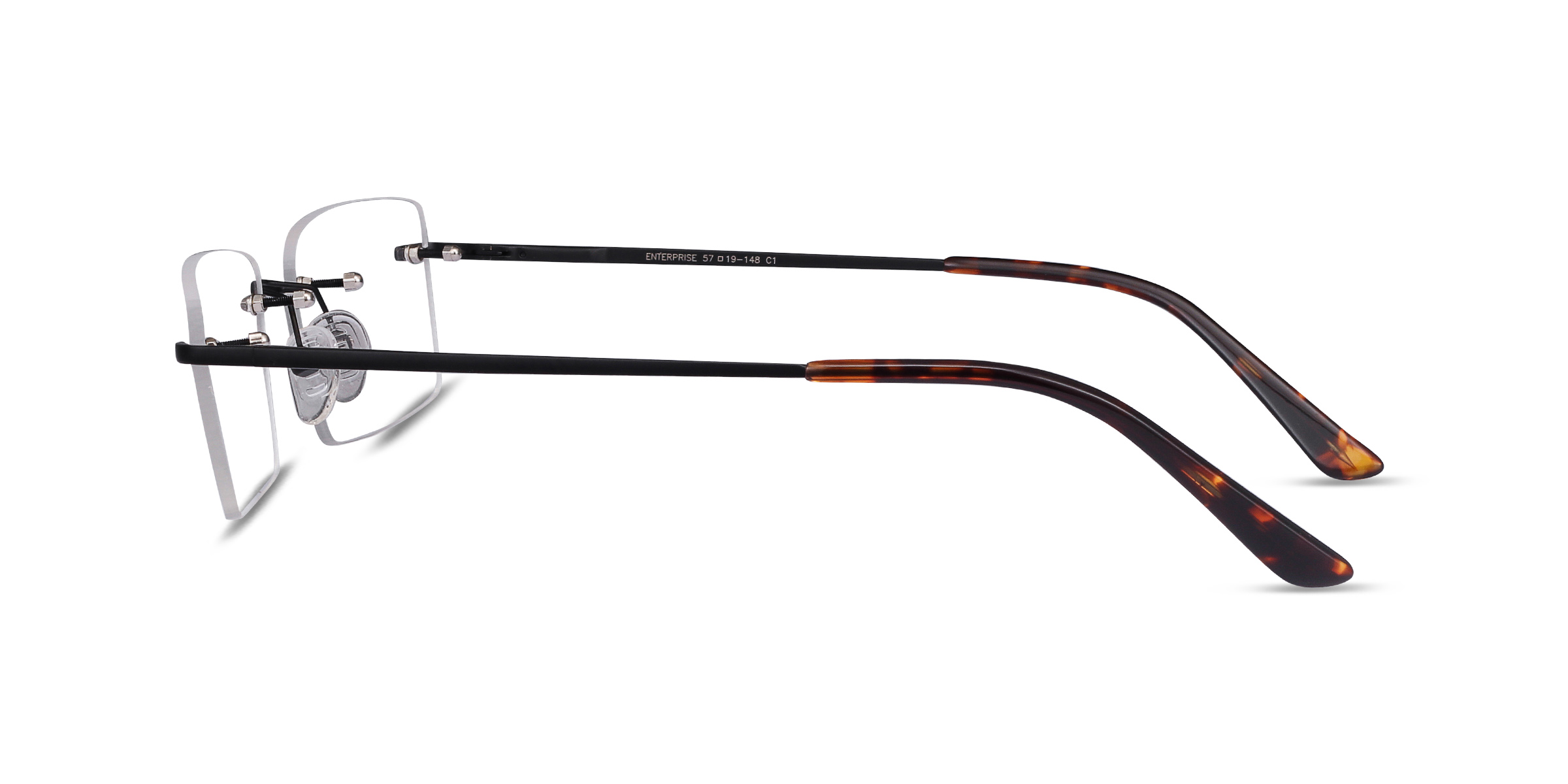 Enterprise Rectangle Black Glasses for Men | Eyebuydirect