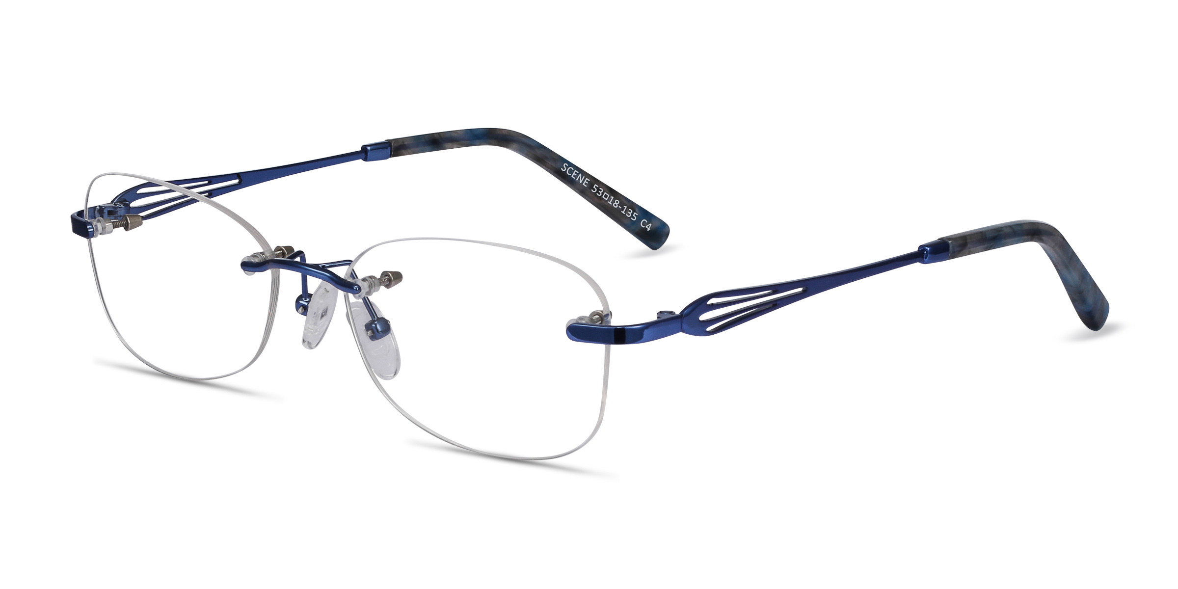 Scene Oval Blue Glasses for Women | Eyebuydirect