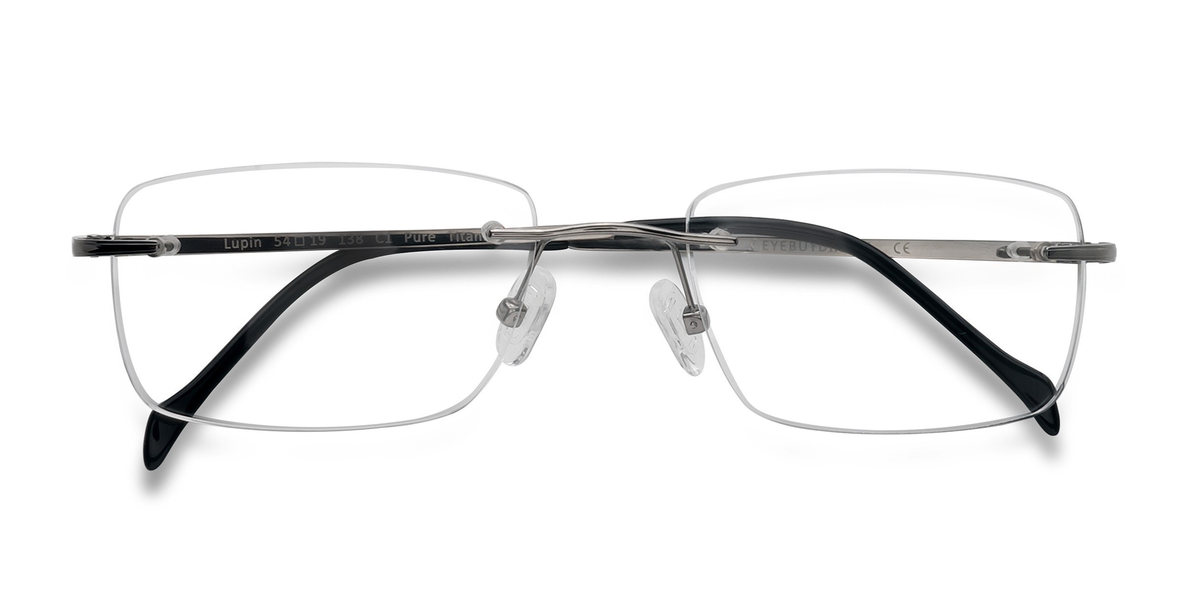 Lupin Rectangle Silver Rimless Eyeglasses | Eyebuydirect Canada
