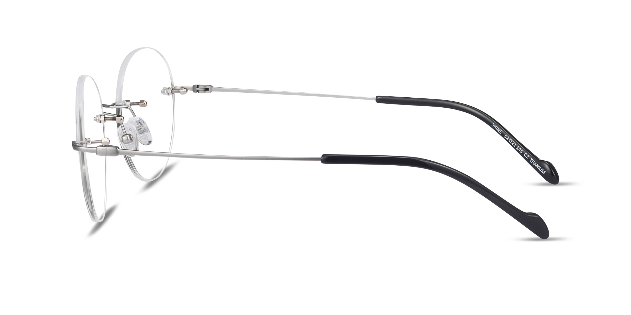 Shine Round Silver Rimless Eyeglasses | Eyebuydirect