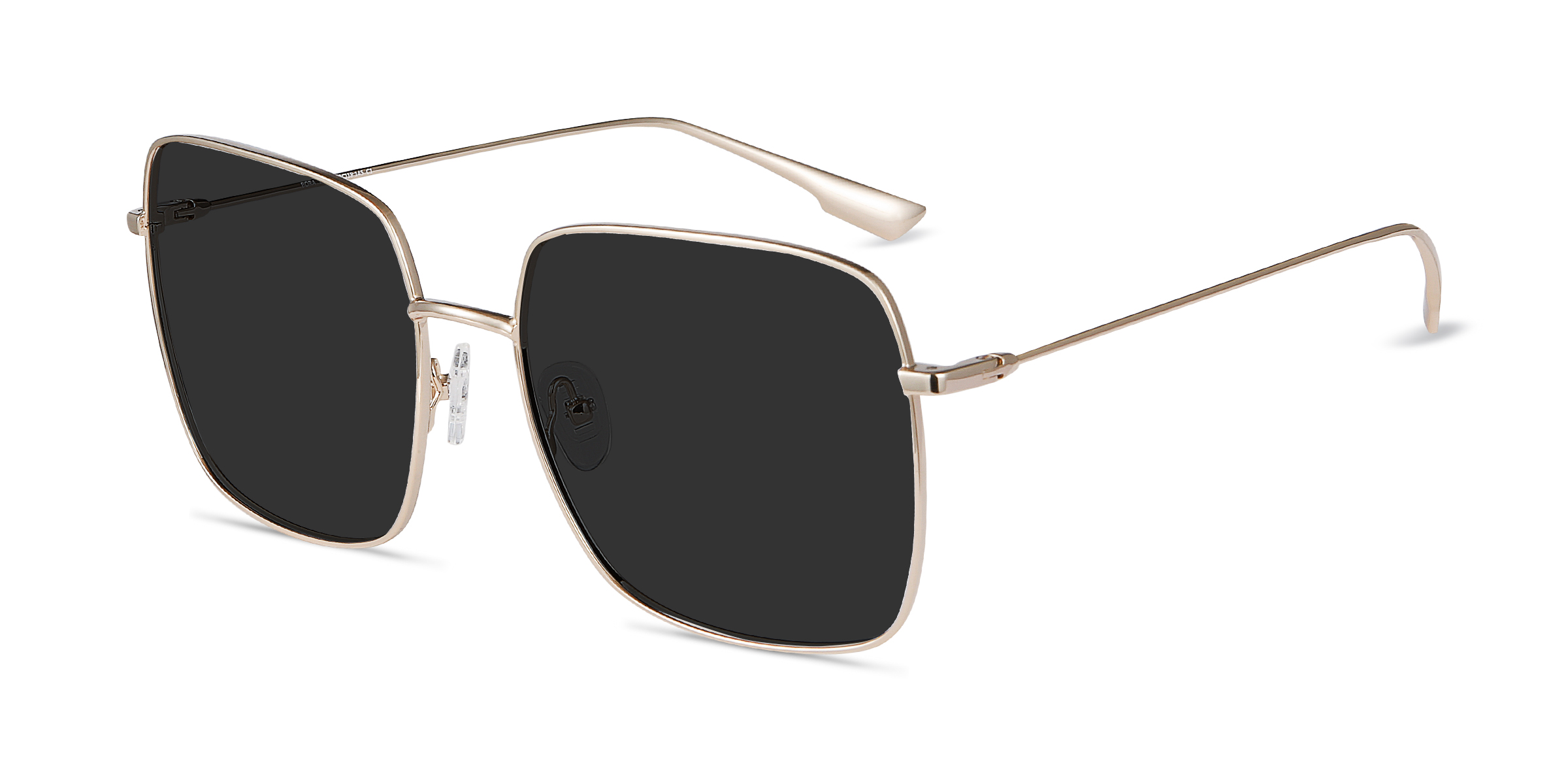 Bora Bora - Square Golden Frame Prescription Sunglasses | Eyebuydirect ...