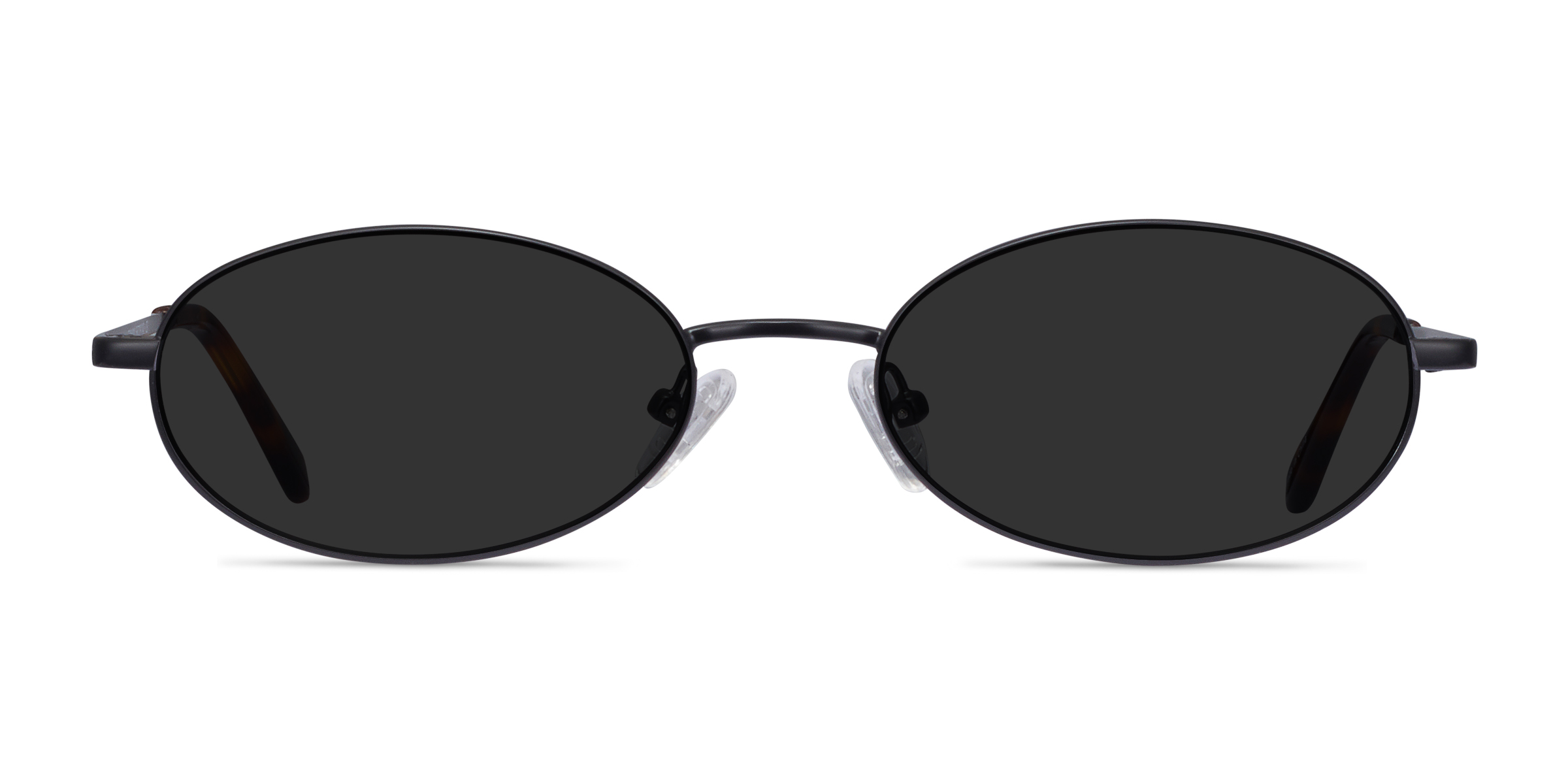 Graham - Oval Black Frame Prescription Sunglasses | Eyebuydirect