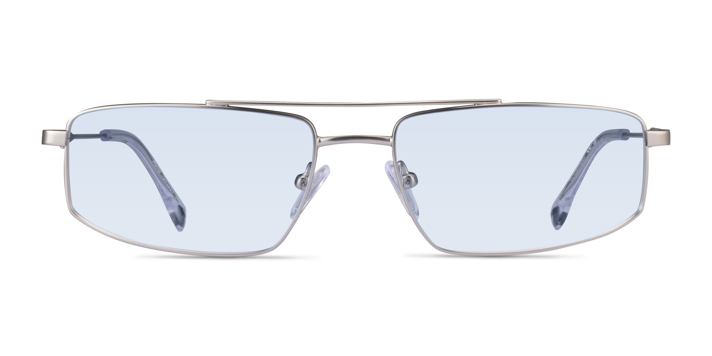 Alto - Aviator Matt Silver Frame Prescription Sunglasses | Eyebuydirect