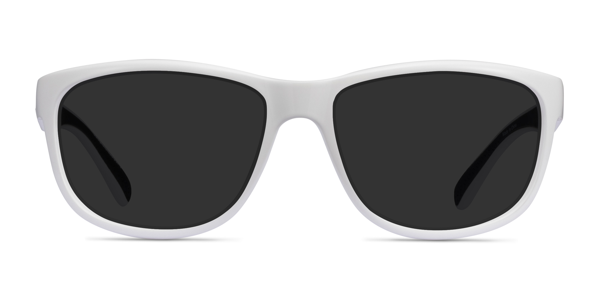 Determined - Rectangle White Frame Prescription Sunglasses | Eyebuydirect