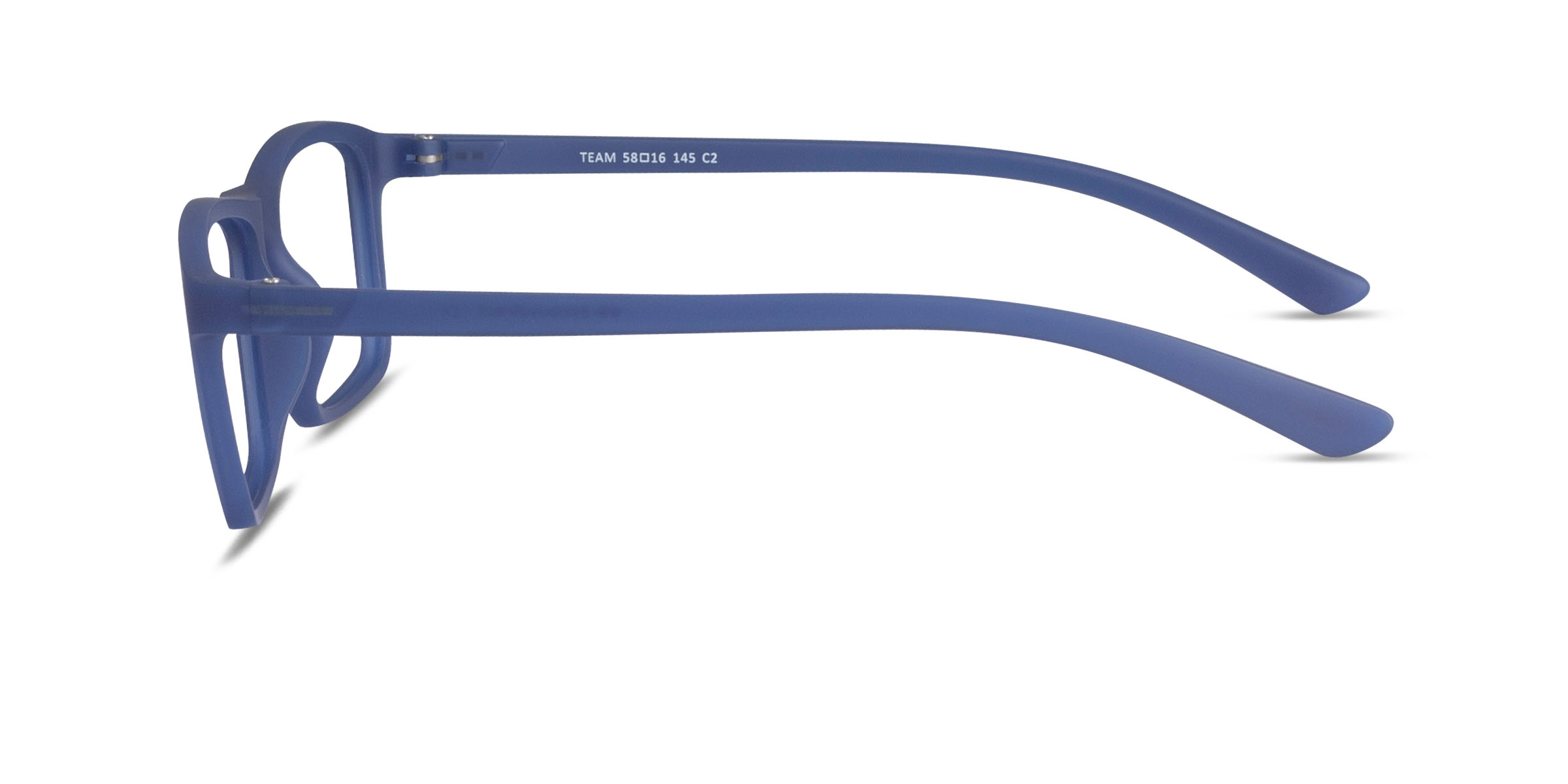 Team Rectangle Matte Blue Full Rim Eyeglasses | Eyebuydirect