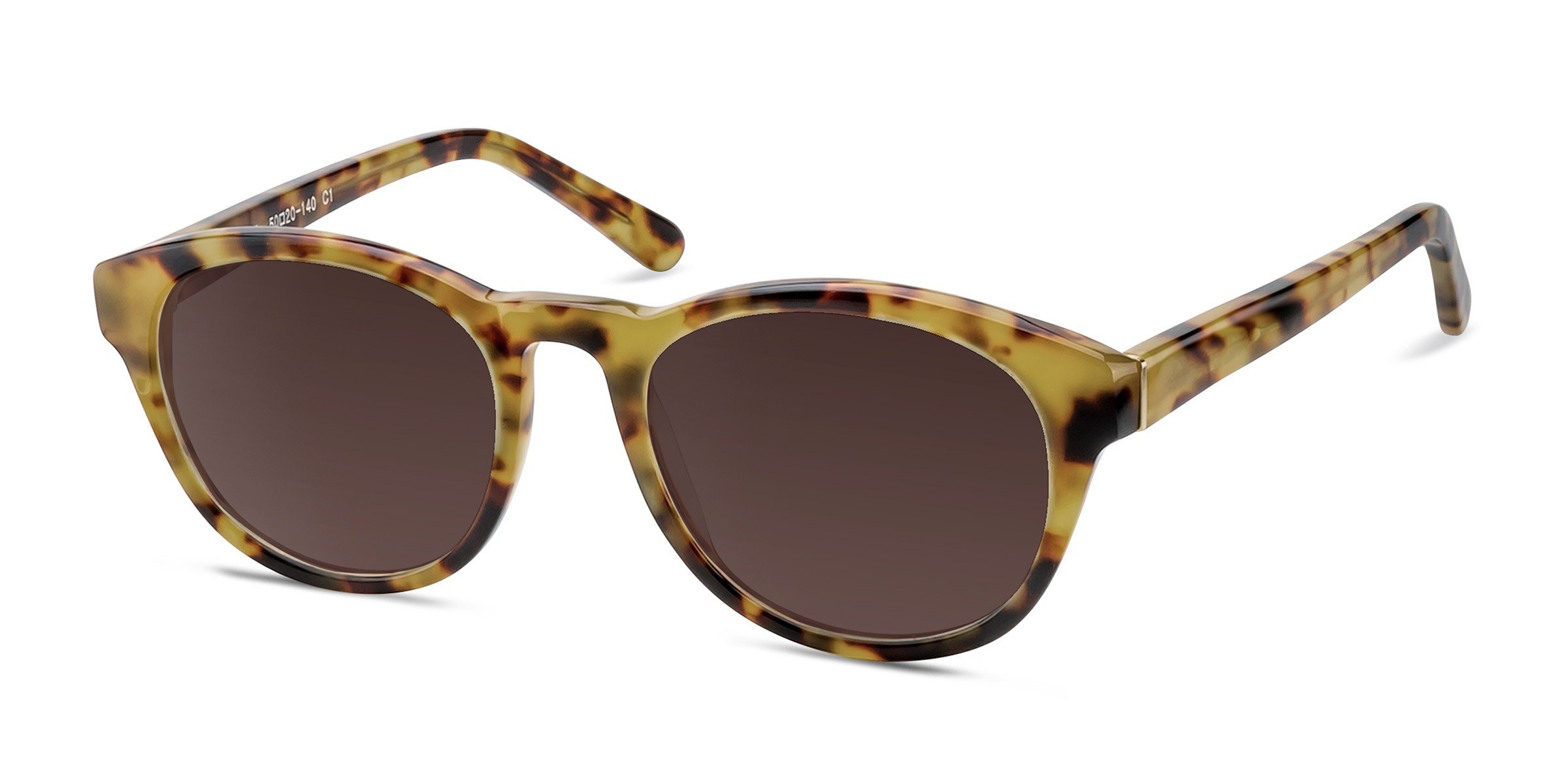 Coppola - Round Brown & Tortoise Frame Sunglasses For Women | Eyebuydirect