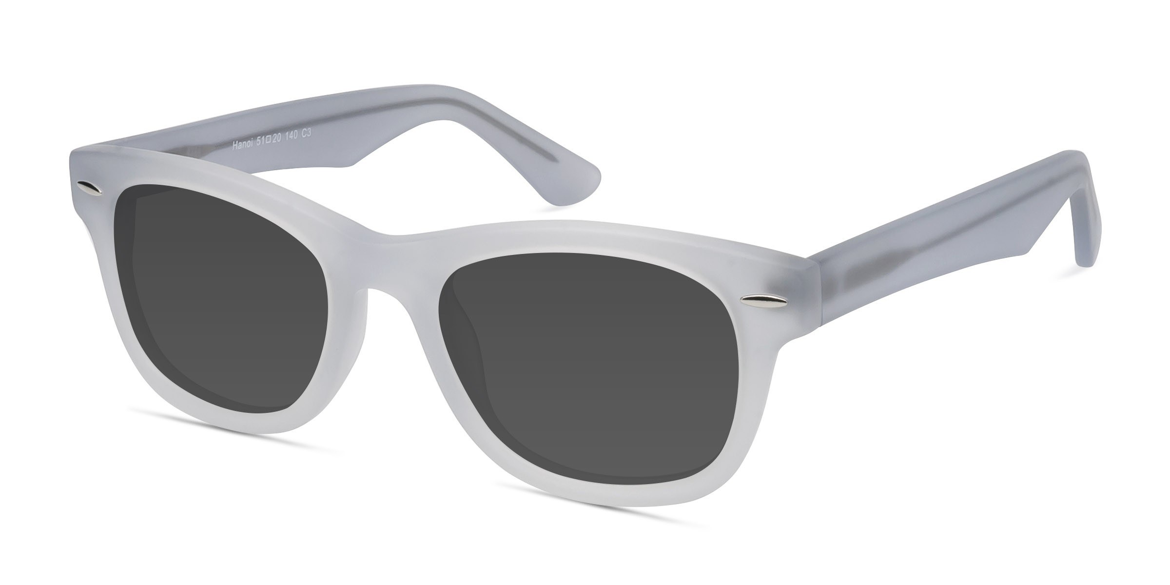 Hanoi - White Clear Frame Prescription Sunglasses | Eyebuydirect