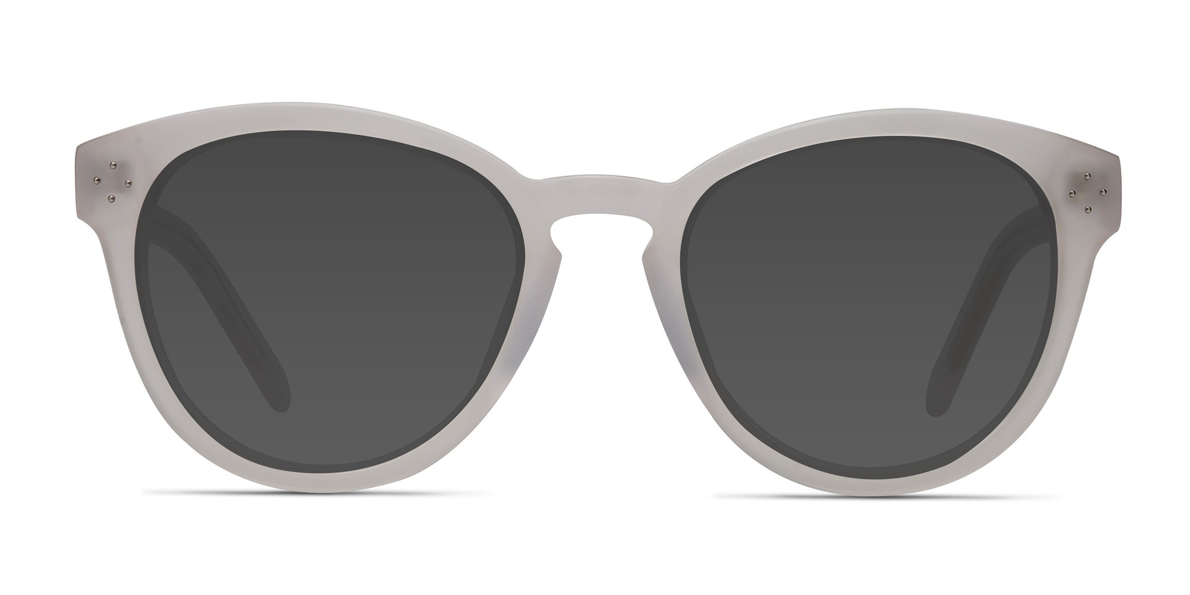 Augustine - Modern-Styled Clear White Sunglass Frames | Eyebuydirect