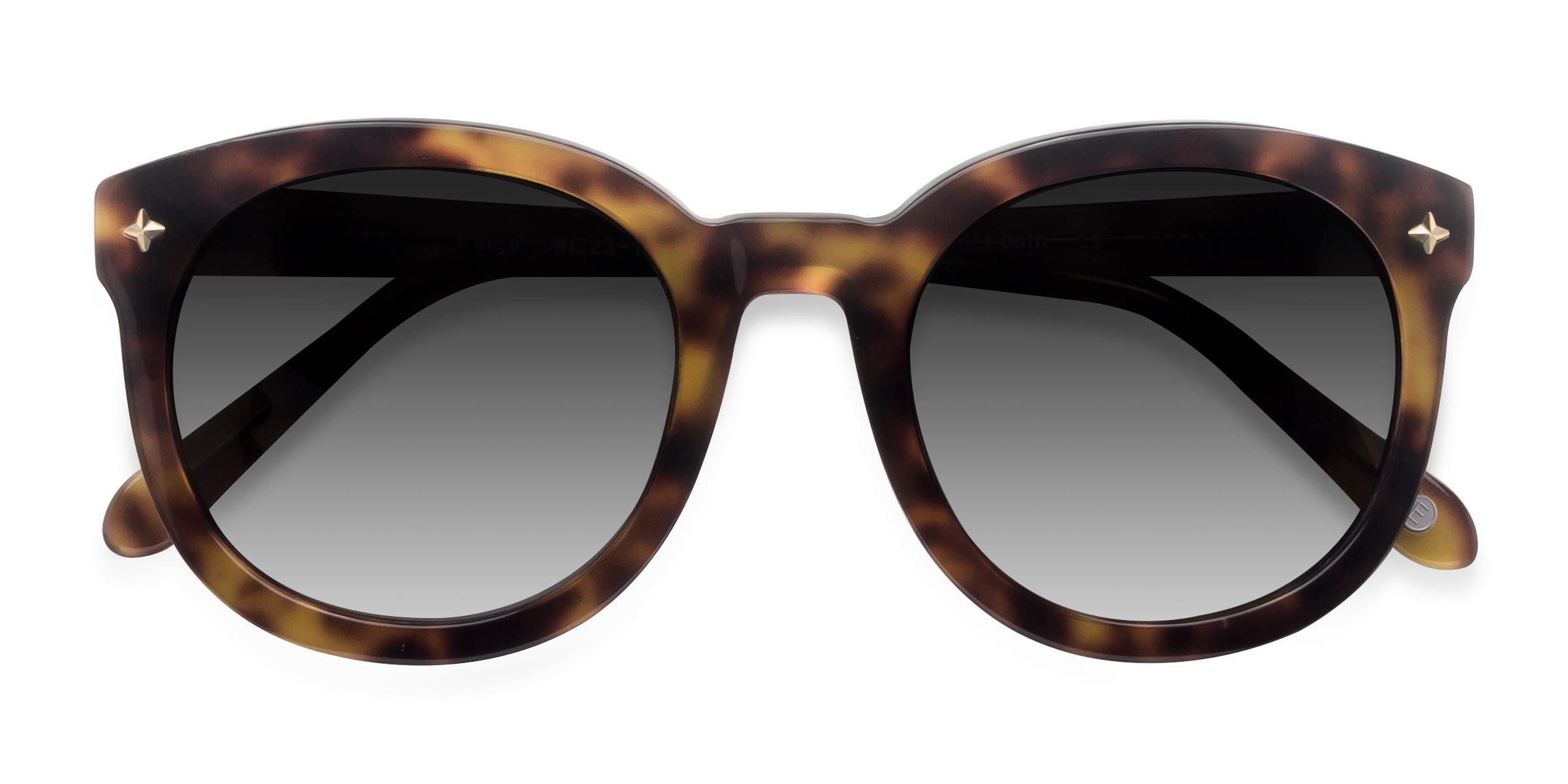 Paige - Round Tortoise Frame Sunglasses For Women | Eyebuydirect Canada
