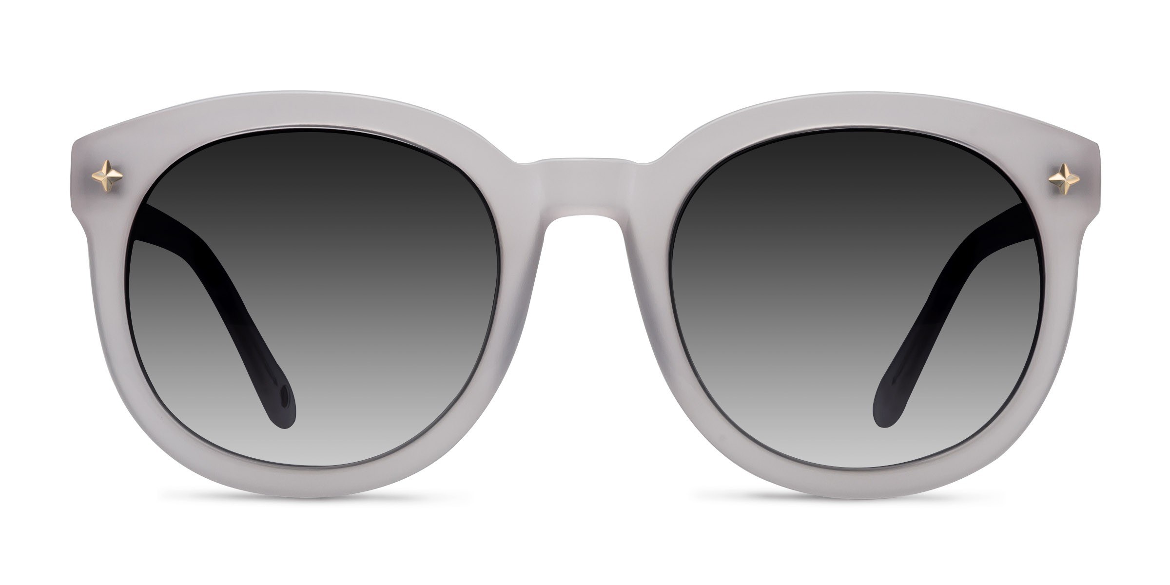 Paige - Round White Frame Sunglasses For Women | Eyebuydirect Canada