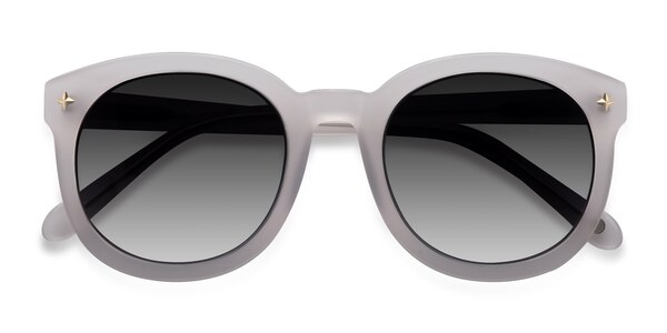 Paige - Round White Frame Sunglasses For Women | Eyebuydirect Canada