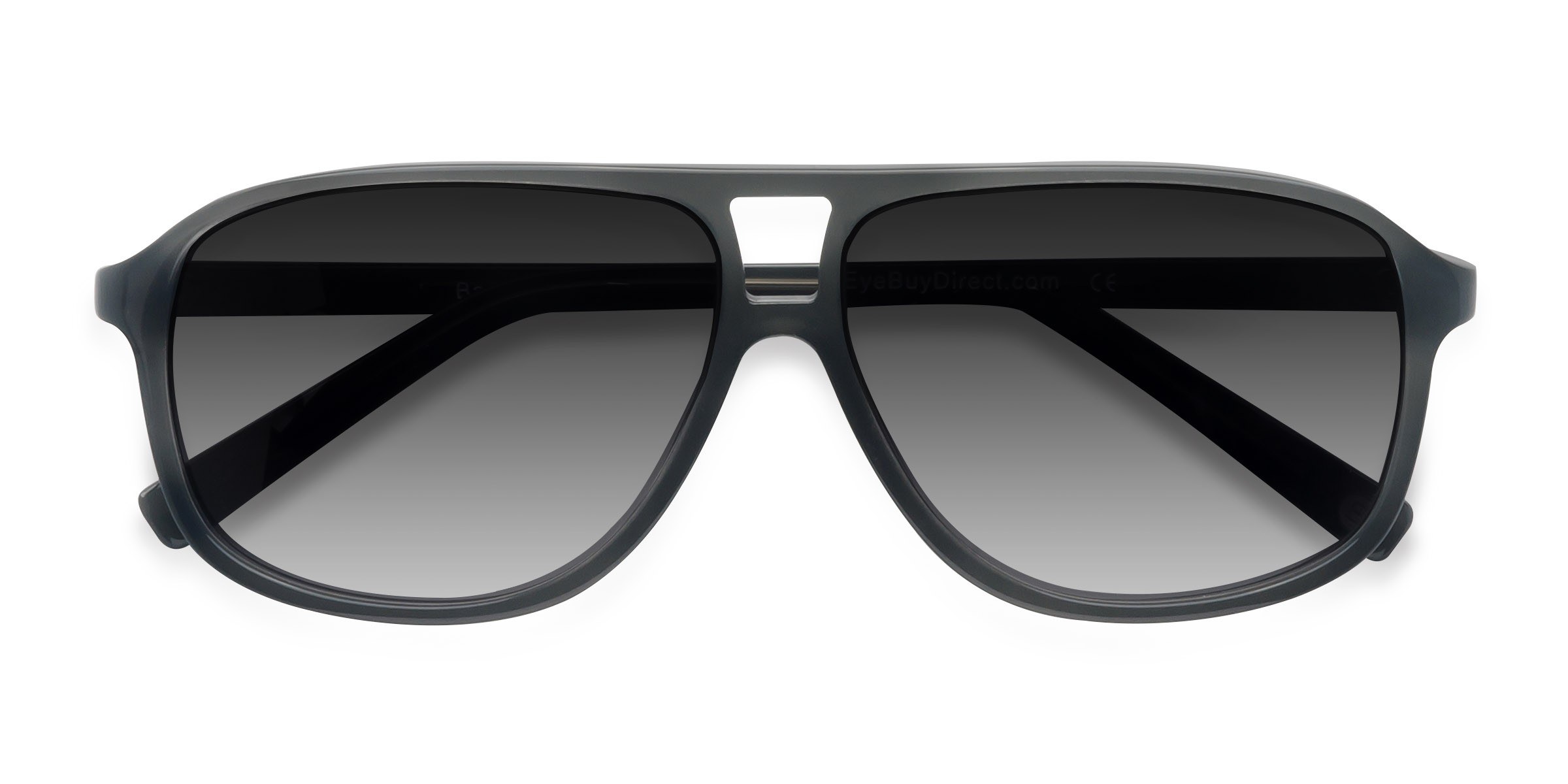 Bart - Aviator Matte Gray Frame Prescription Sunglasses | Eyebuydirect ...