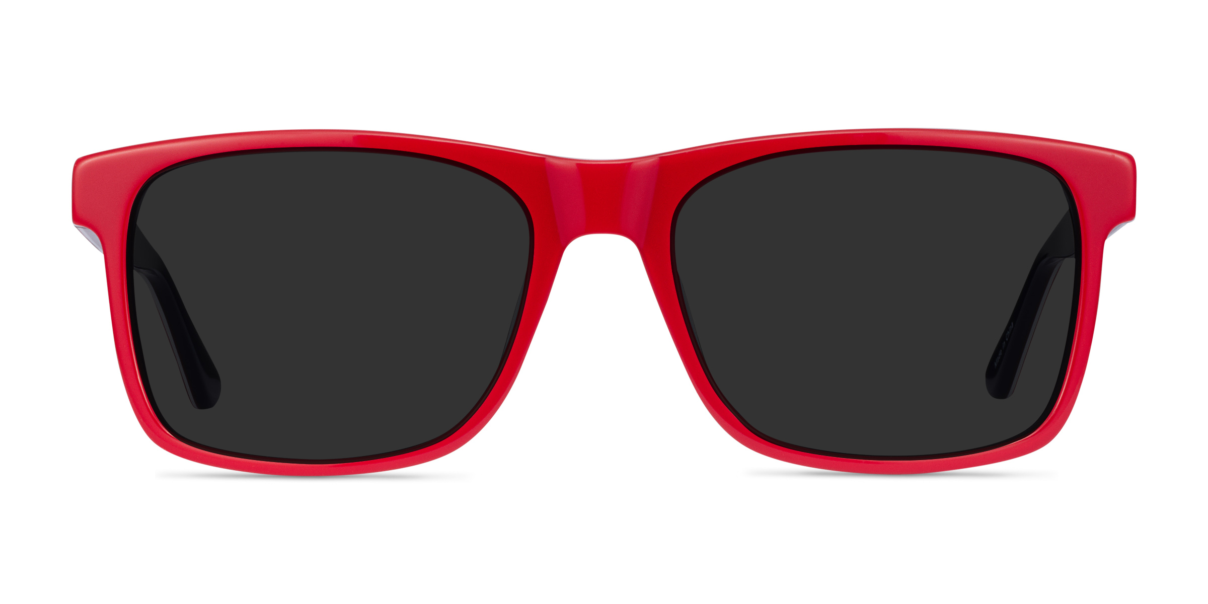 Proud - Rectangle Red & Navy Frame Prescription Sunglasses | Eyebuydirect