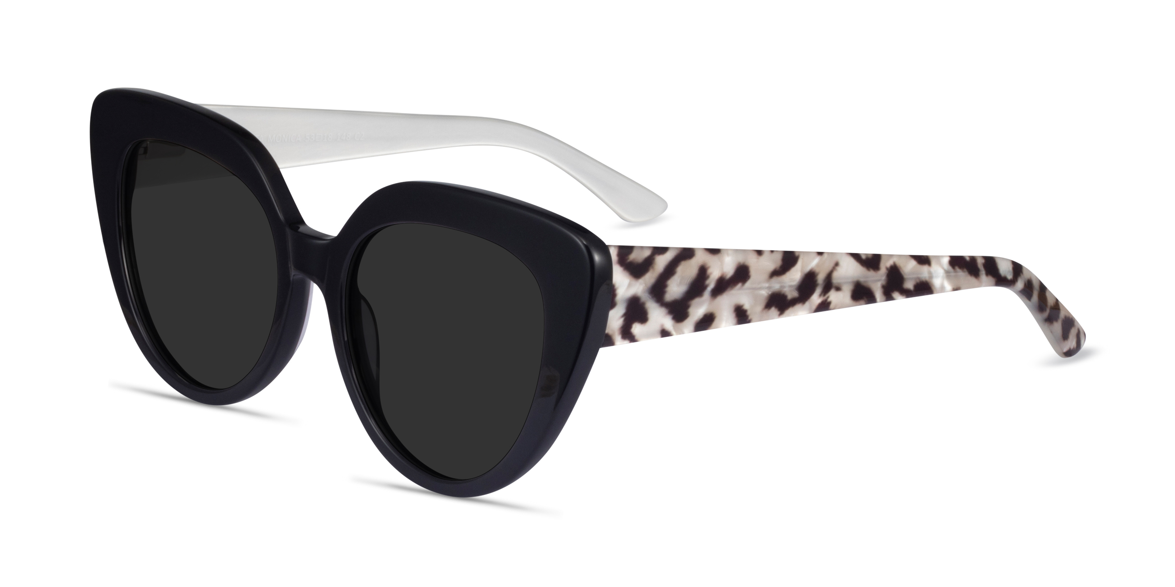 Santa Monica - Cat Eye Black Frame Sunglasses For Women | Eyebuydirect