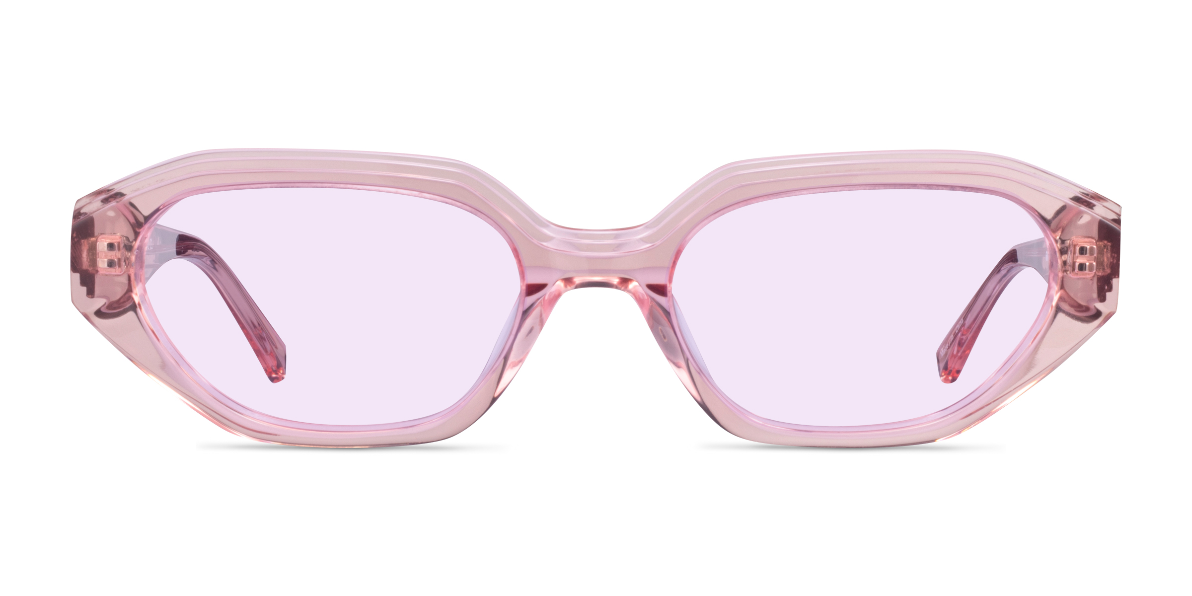Ronette - Cat Eye Crystal Peach Frame Sunglasses For Women | Eyebuydirect