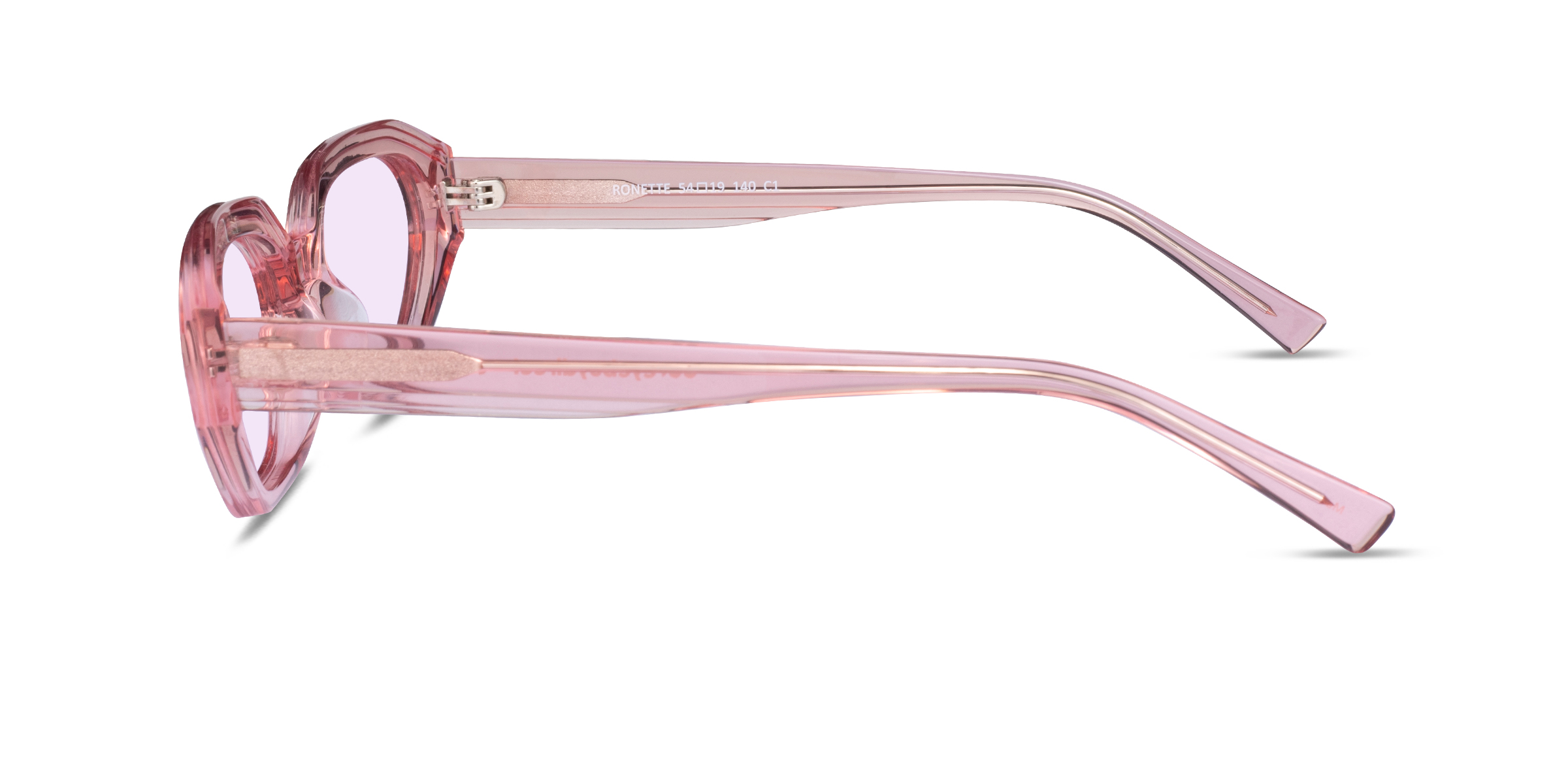 Ronette - Cat Eye Crystal Peach Frame Sunglasses For Women | Eyebuydirect