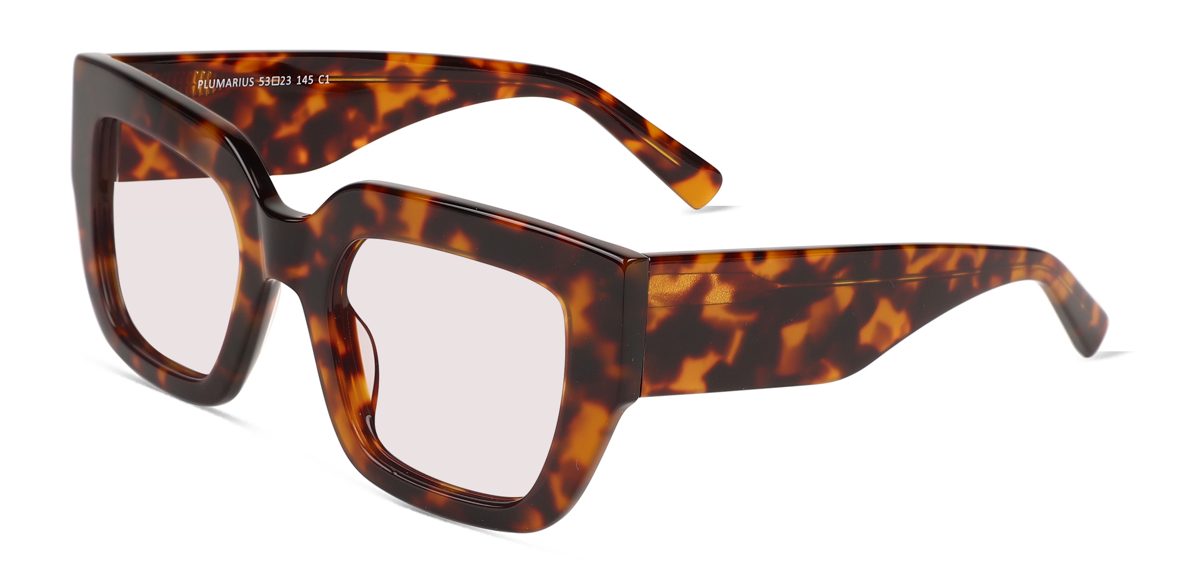 Plumarius - Square Tortoise Frame Prescription Sunglasses | Eyebuydirect