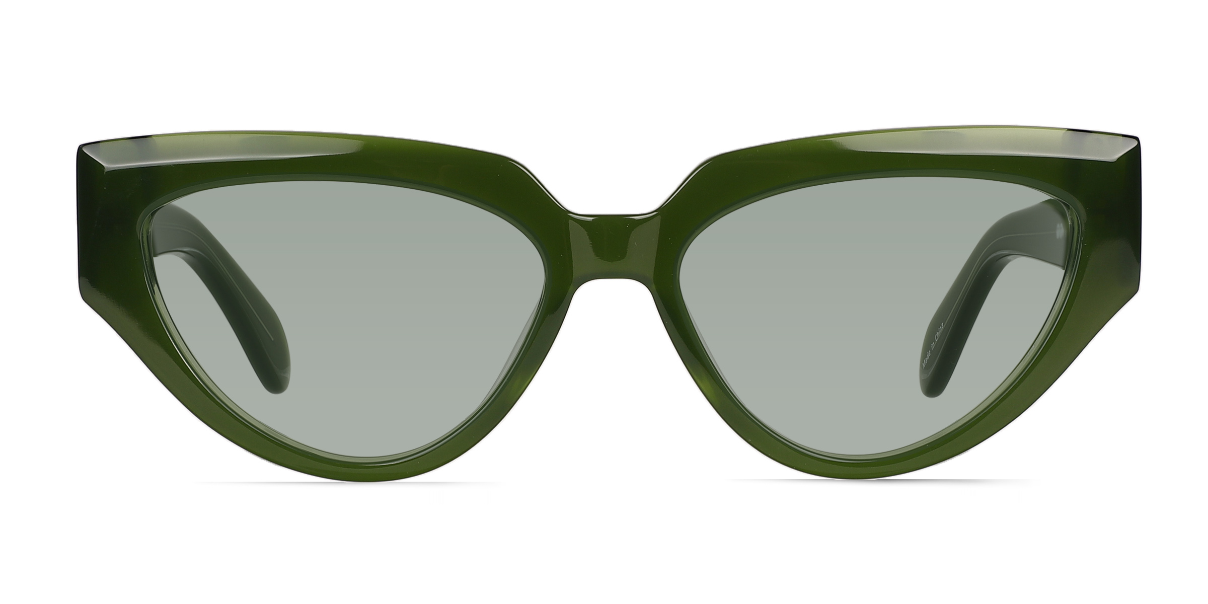 Aria - Cat Eye Bilayer Green Frame Sunglasses For Women | Eyebuydirect