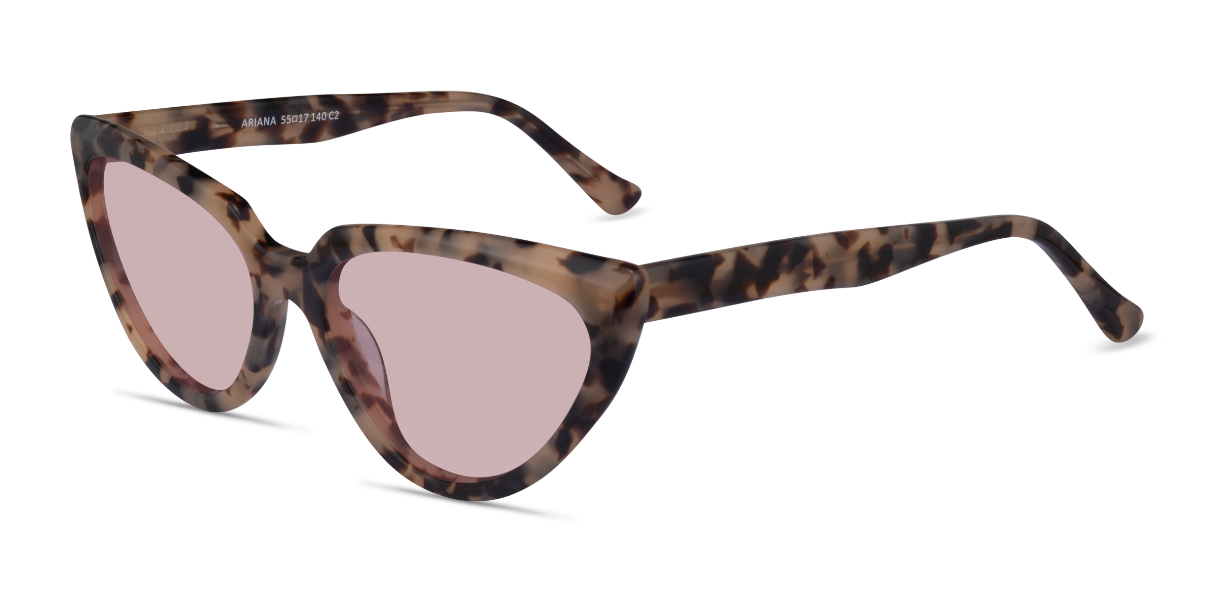 Ariana - Cat Eye Ivory Tortoise Frame Sunglasses For Women | Eyebuydirect