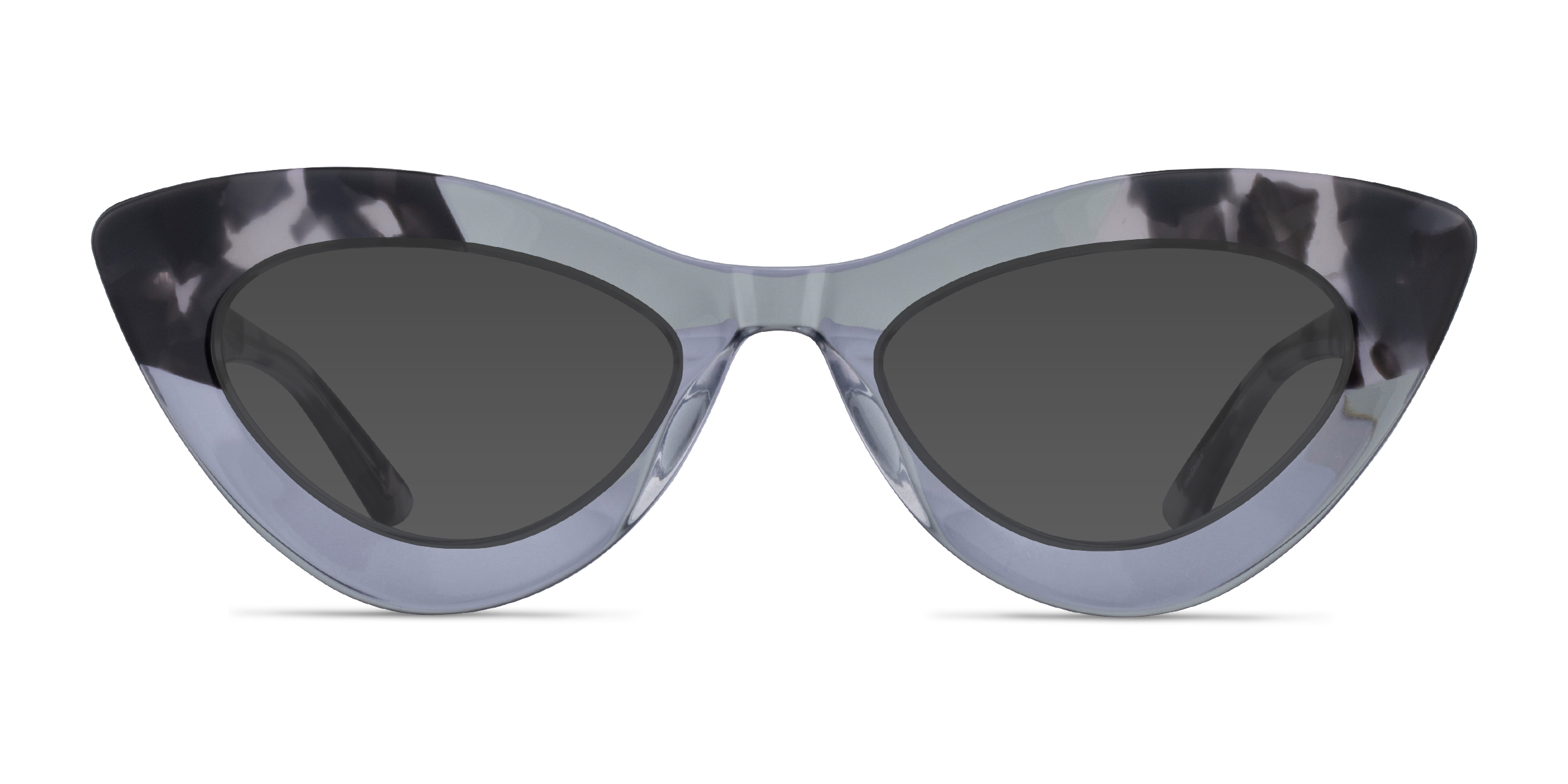 Francesca - Cat Eye Ivory Tortoise Clear Frame Sunglasses For Women | Eyebuydirect