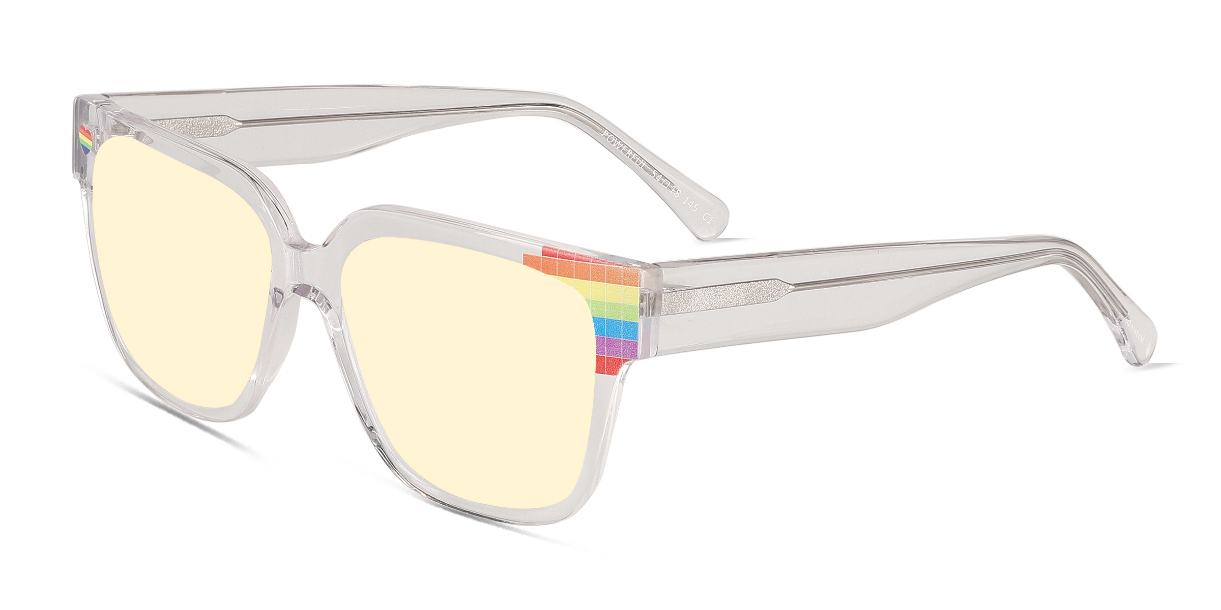 Powerful - Square Crystal Frame Prescription Sunglasses | Eyebuydirect