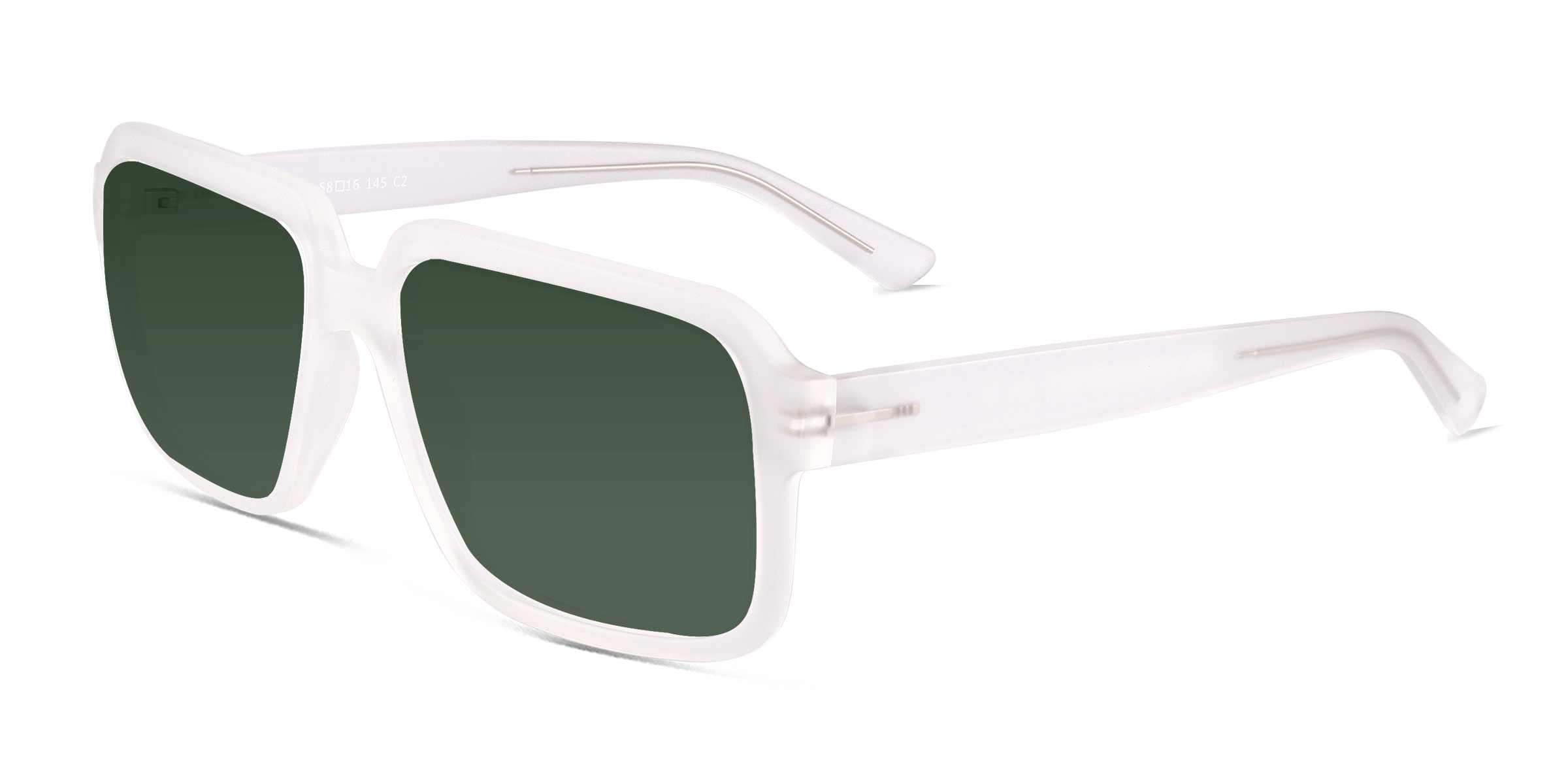 Kauri - Square Matte Crystal Frame Sunglasses For Men | Eyebuydirect