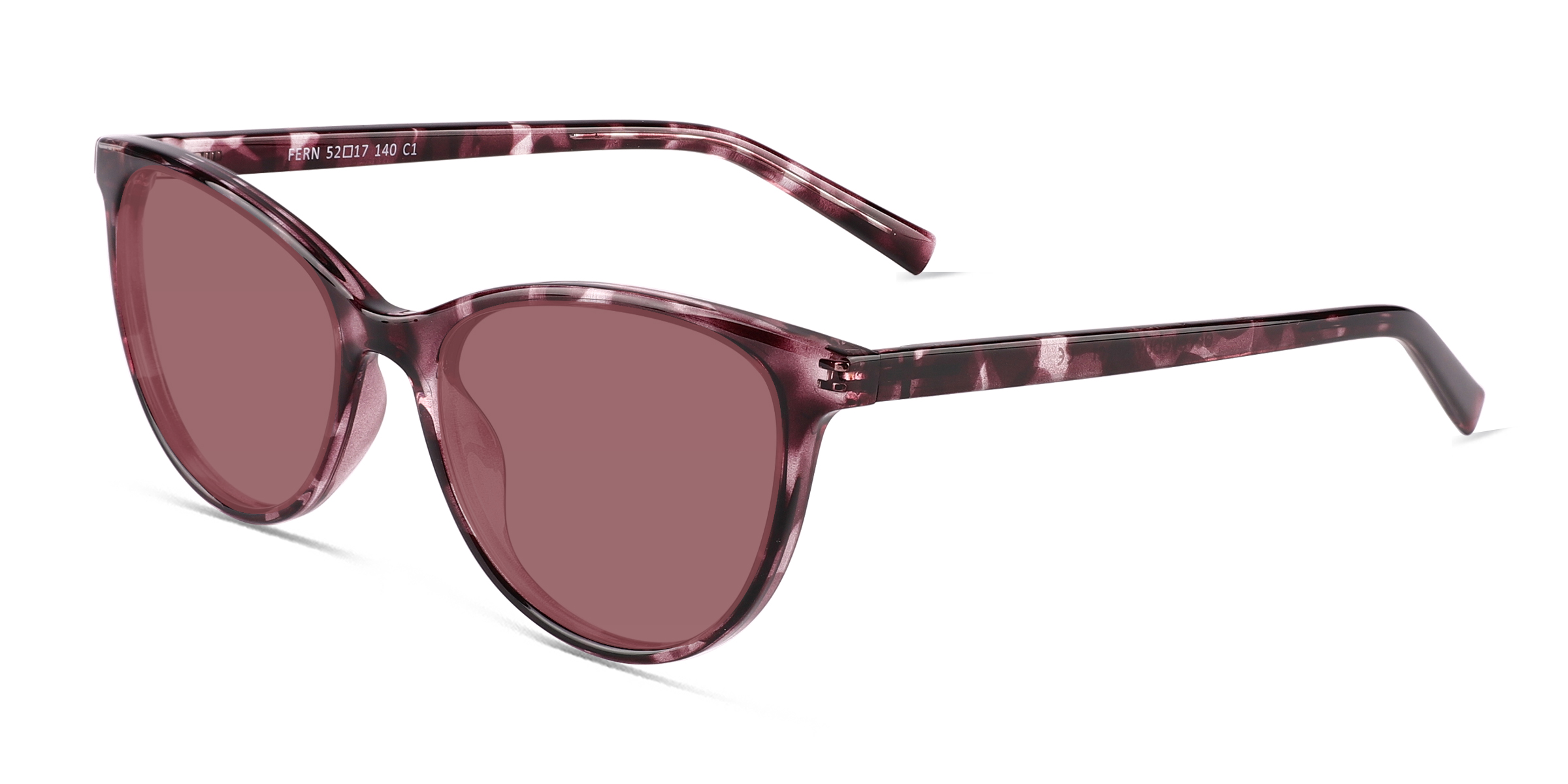 Fern - Cat Eye Purple Tortoise Frame Sunglasses For Women | Eyebuydirect
