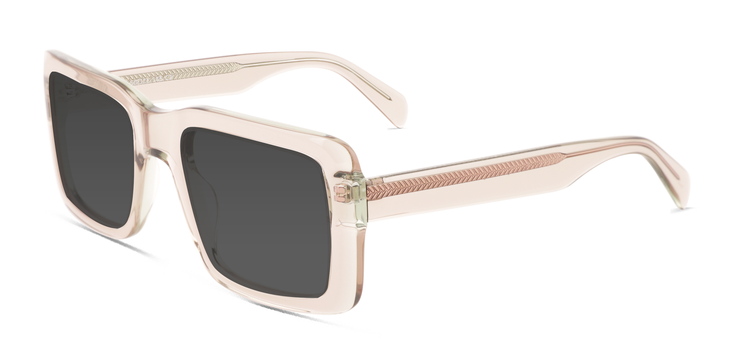 Vinca - Square Crystal Gray Frame Prescription Sunglasses | Eyebuydirect