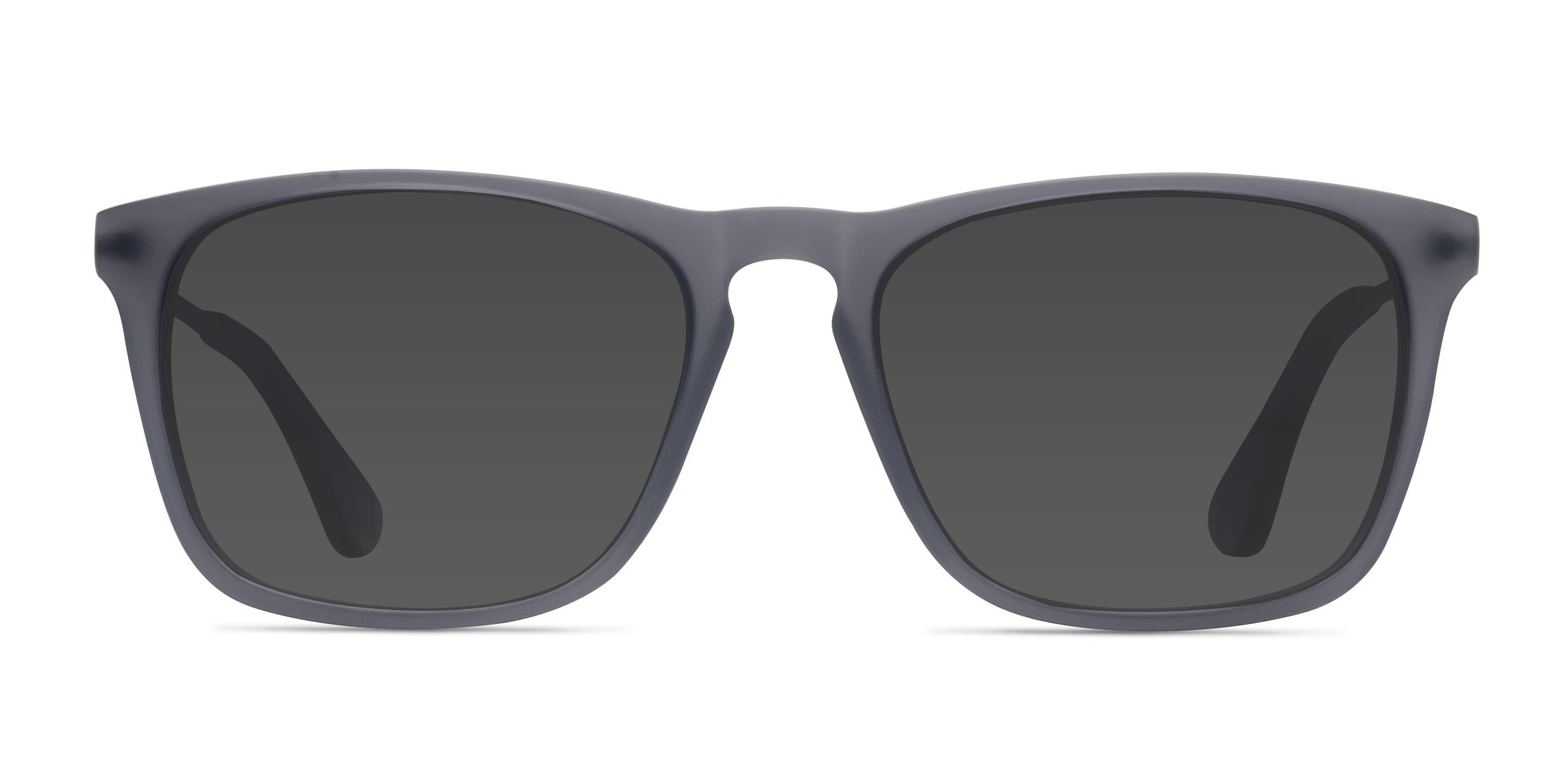 Bogota - Rectangle Matte Gray Frame Sunglasses For Men | Eyebuydirect