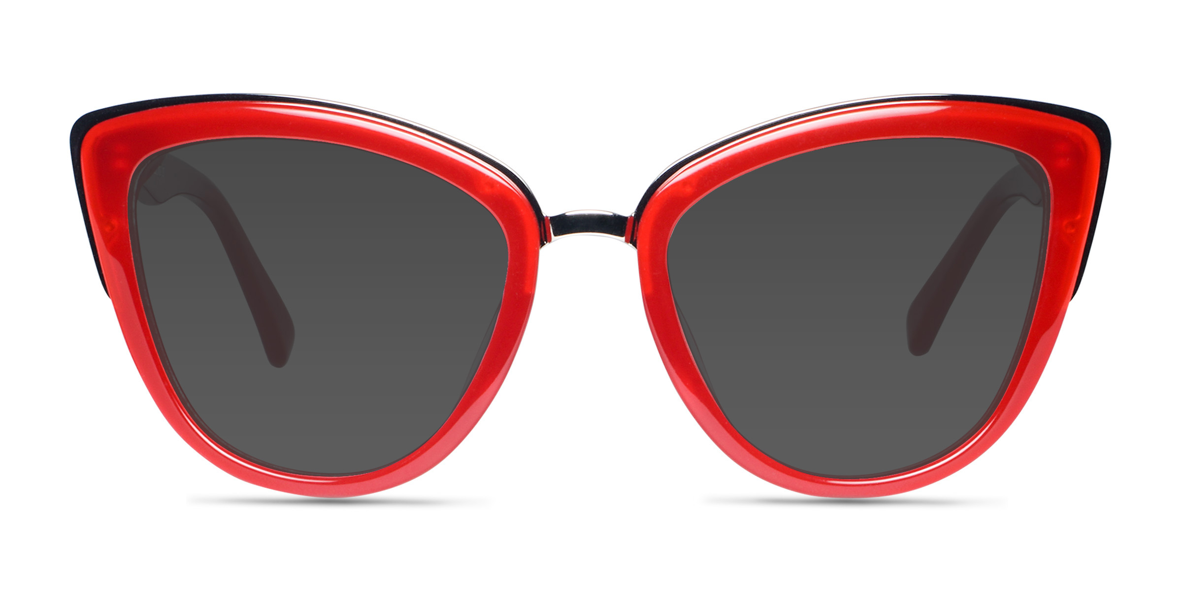 Cadenza - Cat Eye Red Frame Sunglasses For Women | Eyebuydirect