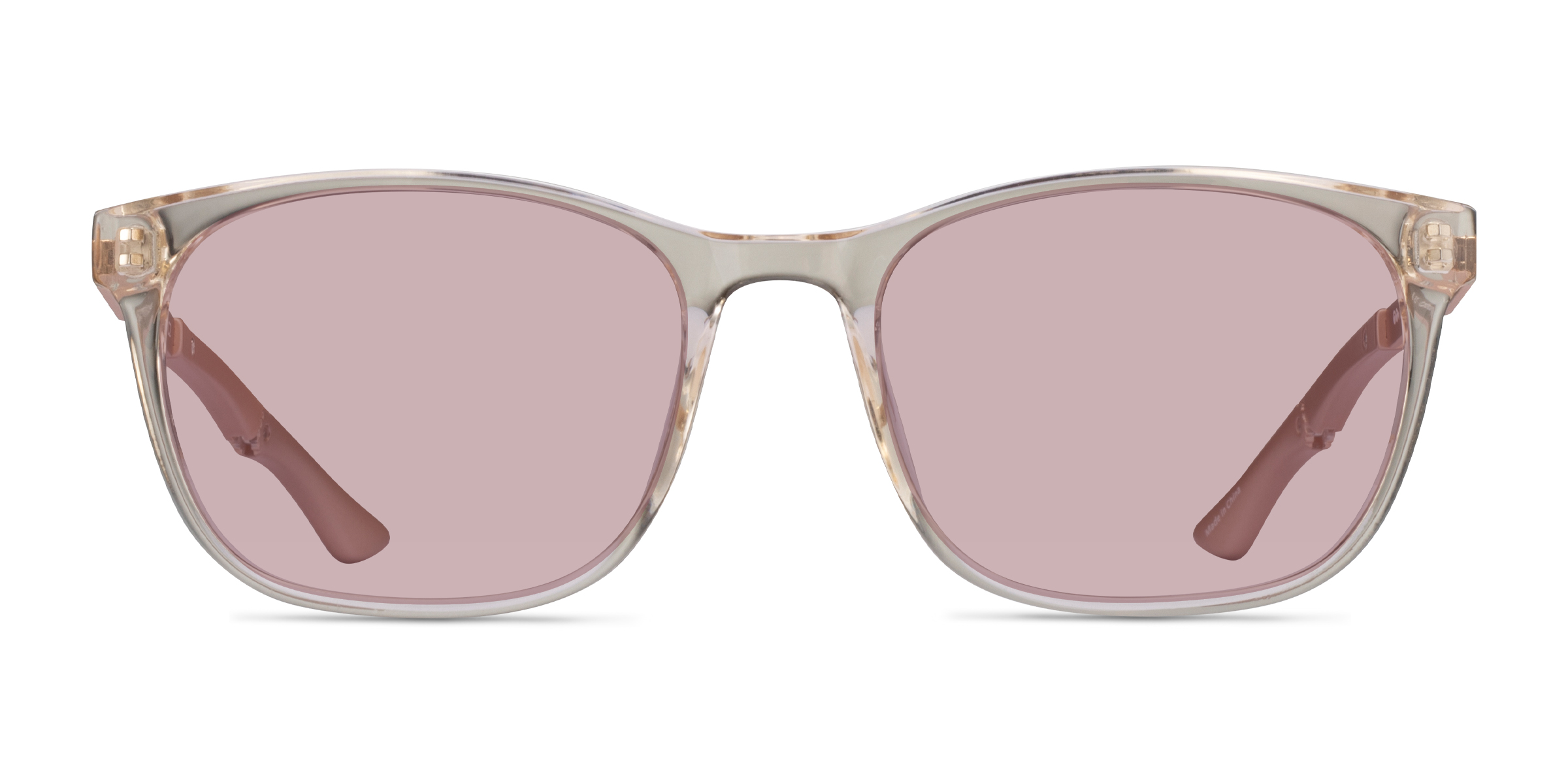 Tenacity - Square Crystal Nude Frame Prescription Sunglasses | Eyebuydirect