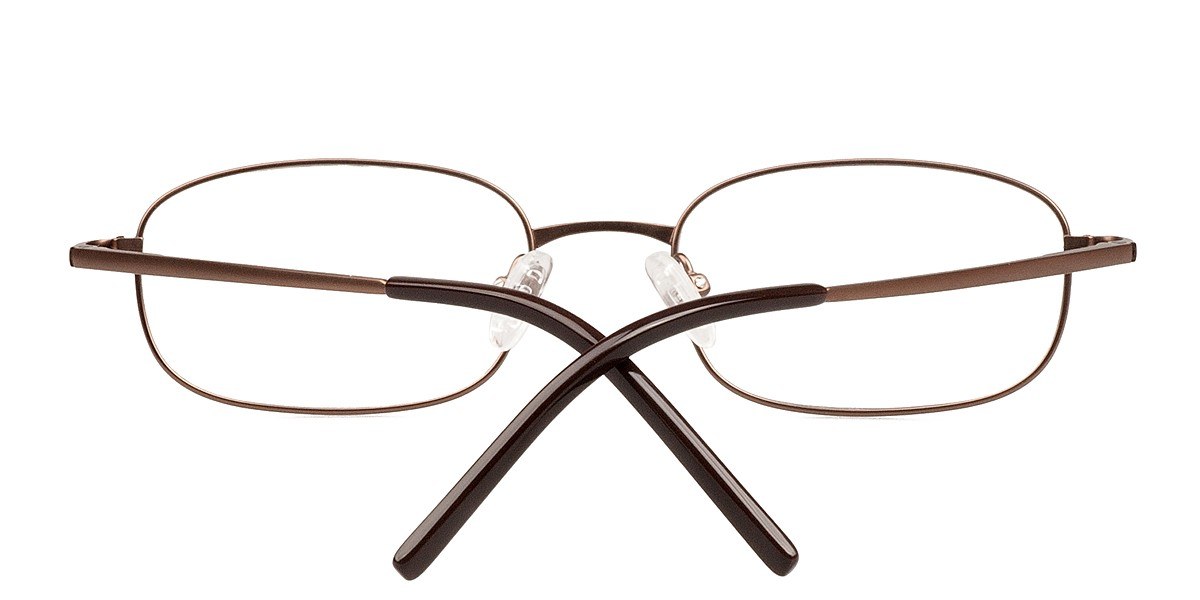 Caden Rectangle Brown Full Rim Eyeglasses | Eyebuydirect Canada