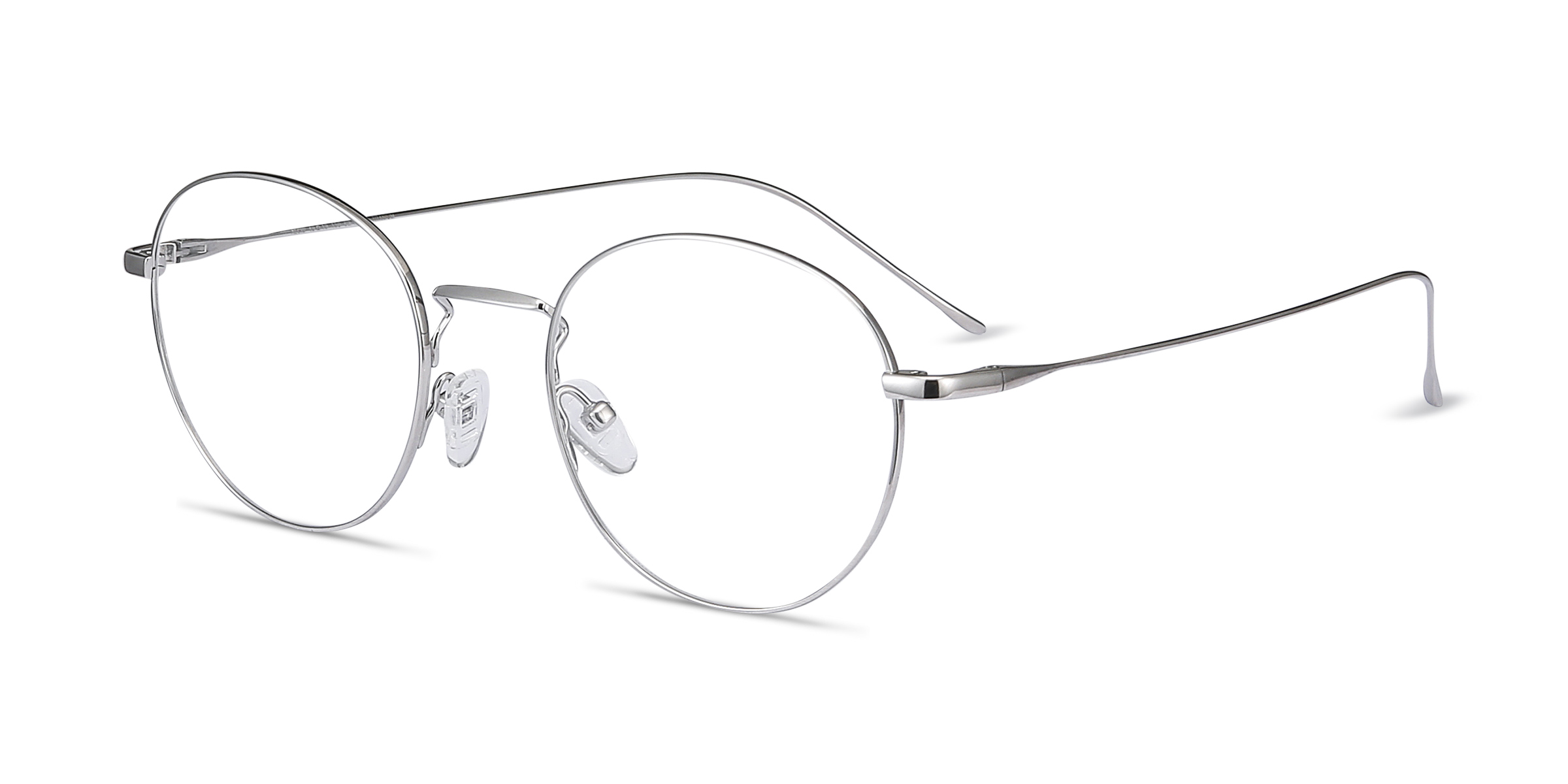 Aegis Round Silver Full Rim Eyeglasses | Eyebuydirect