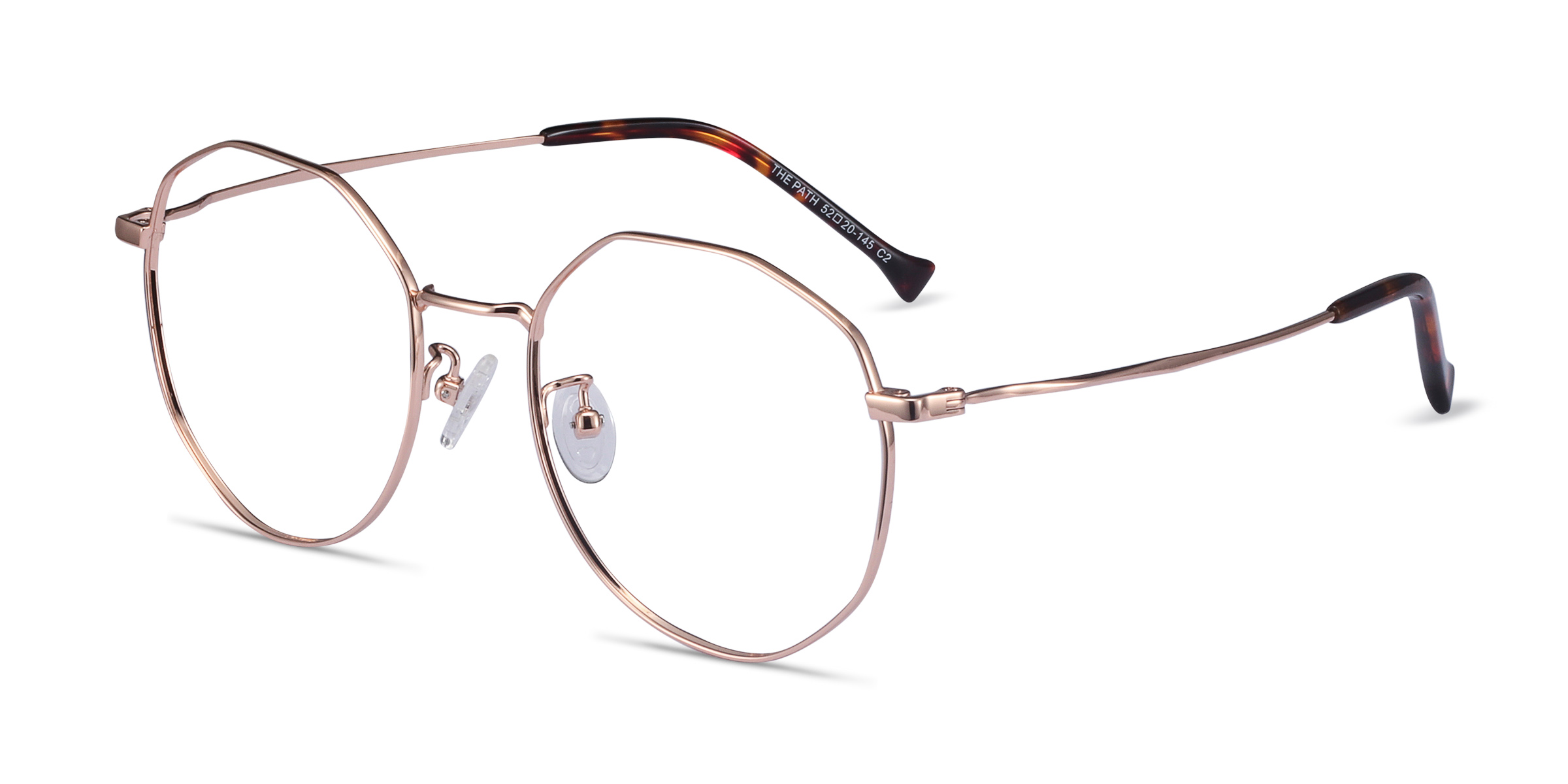 The Path Round Rose Gold Full Rim Eyeglasses | Eyebuydirect