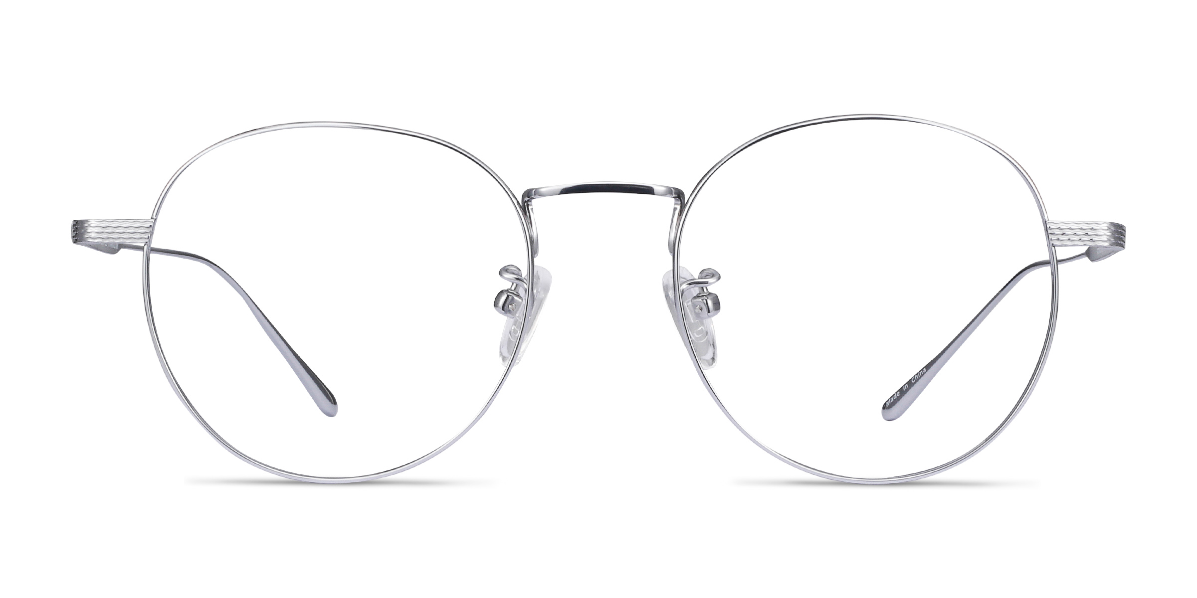 Geometry Round Silver Full Rim Eyeglasses | Eyebuydirect
