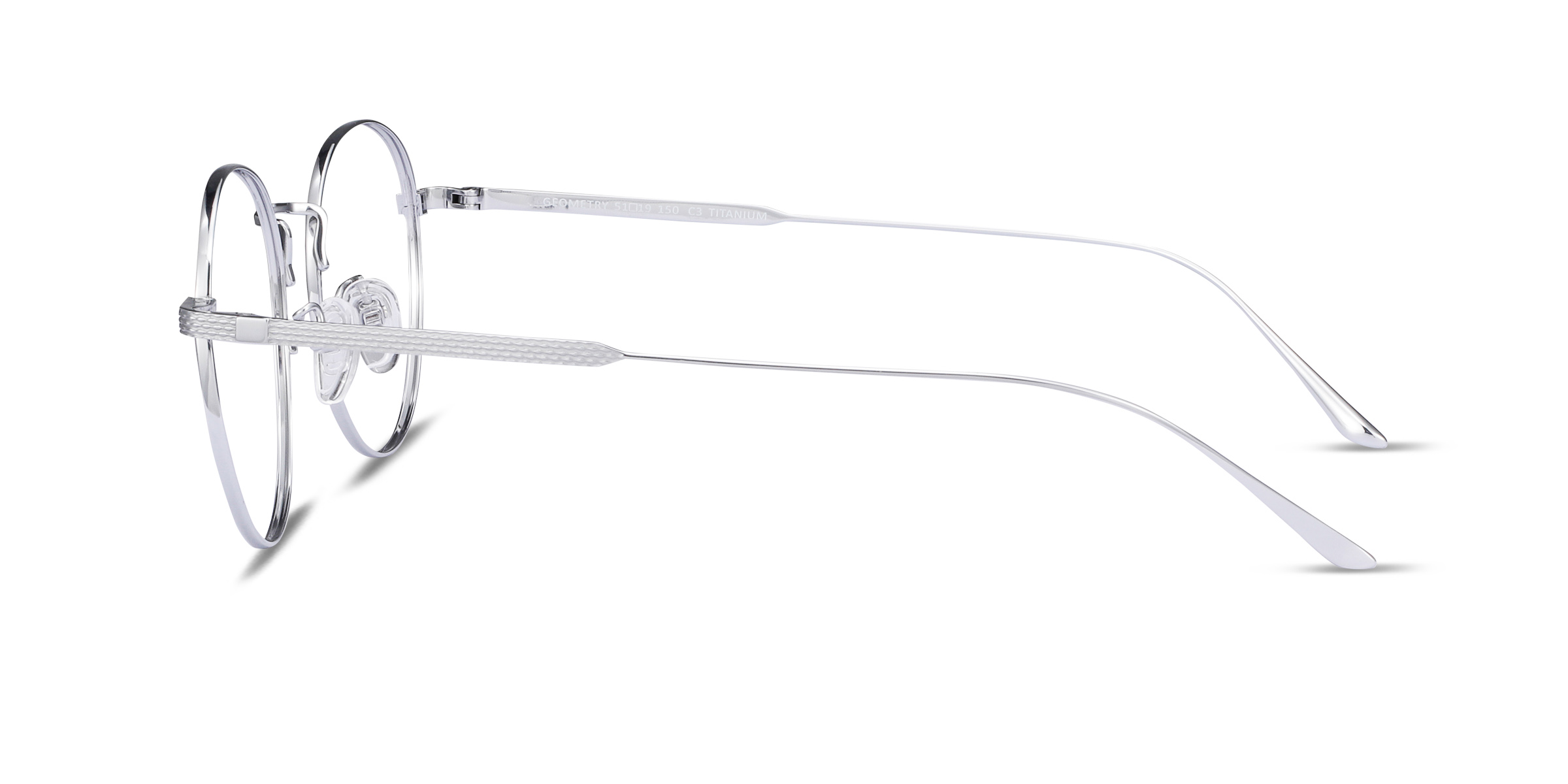 Geometry Round Silver Full Rim Eyeglasses | Eyebuydirect