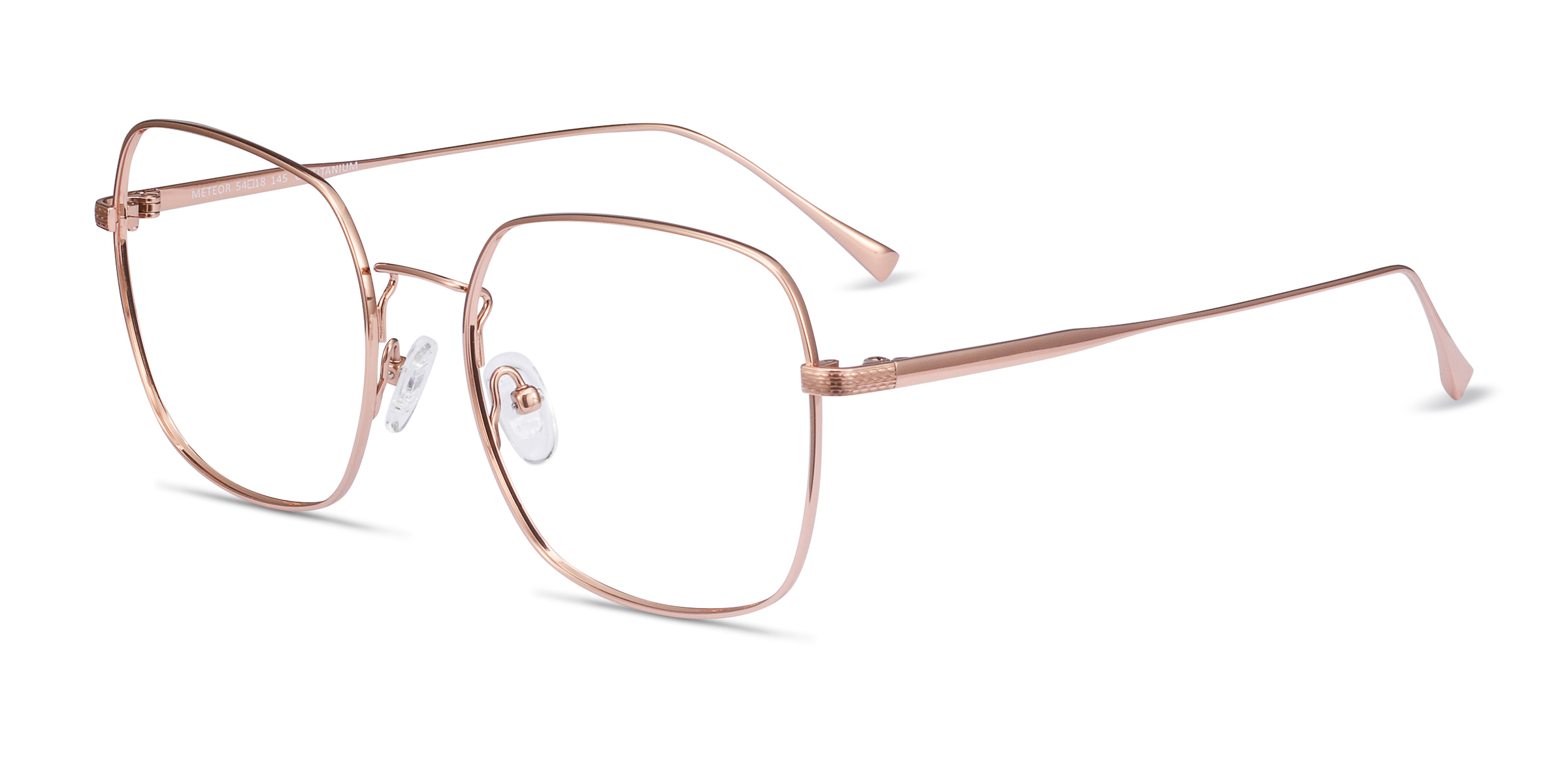 Meteor Square Rose Gold Full Rim Eyeglasses | Eyebuydirect