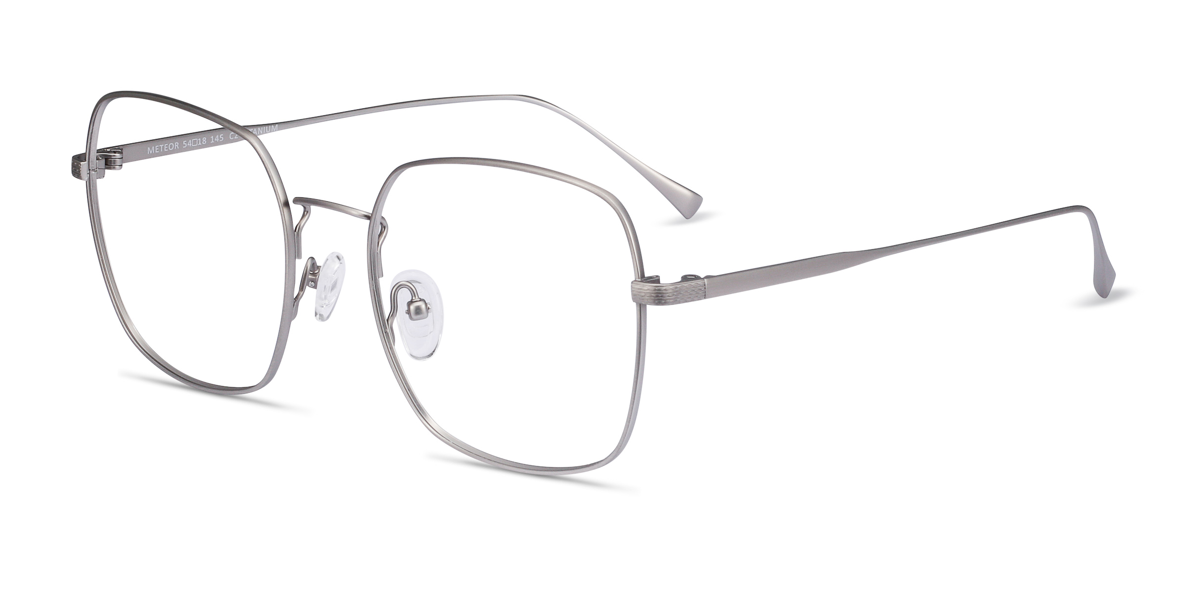 Meteor Square Gunmetal Full Rim Eyeglasses | EyeBuyDirect