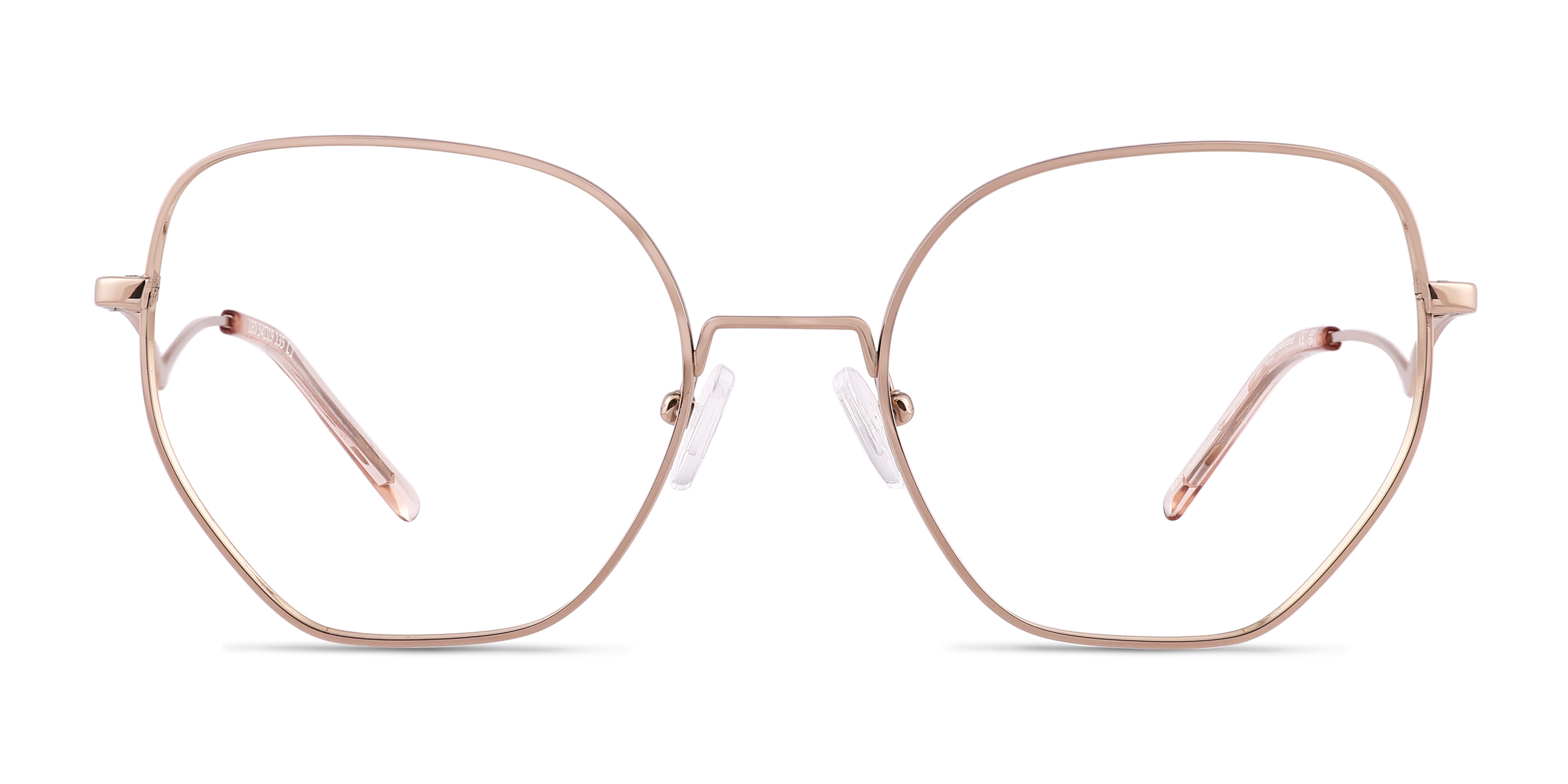 Leo Cat Eye Shiny Rose Gold Glasses for Women | Eyebuydirect