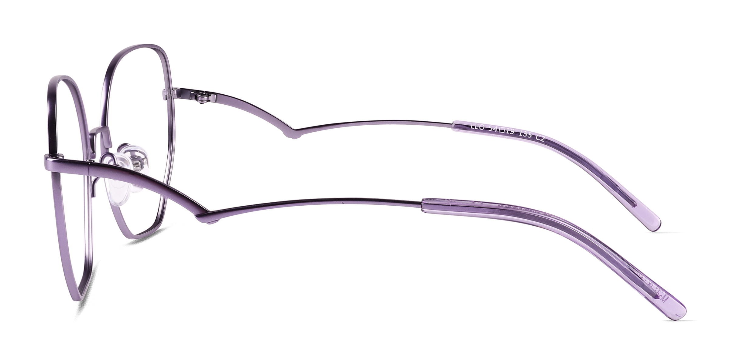 Leo Cat Eye Semi Lavender Glasses for Women | Eyebuydirect