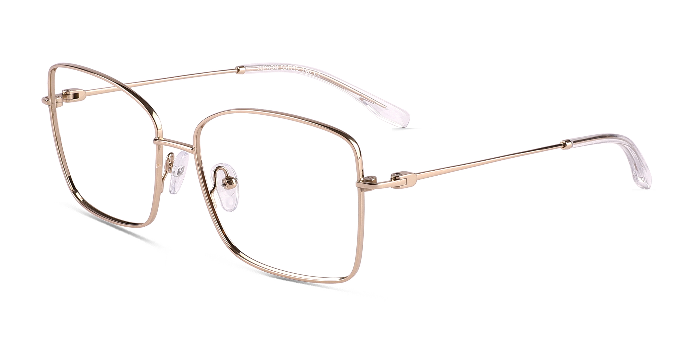 Typhon Cat Eye Shiny Gold Full Rim Eyeglasses | Eyebuydirect