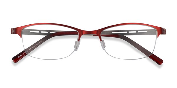 Pearl Rectangle Red Glasses for Women | Eyebuydirect